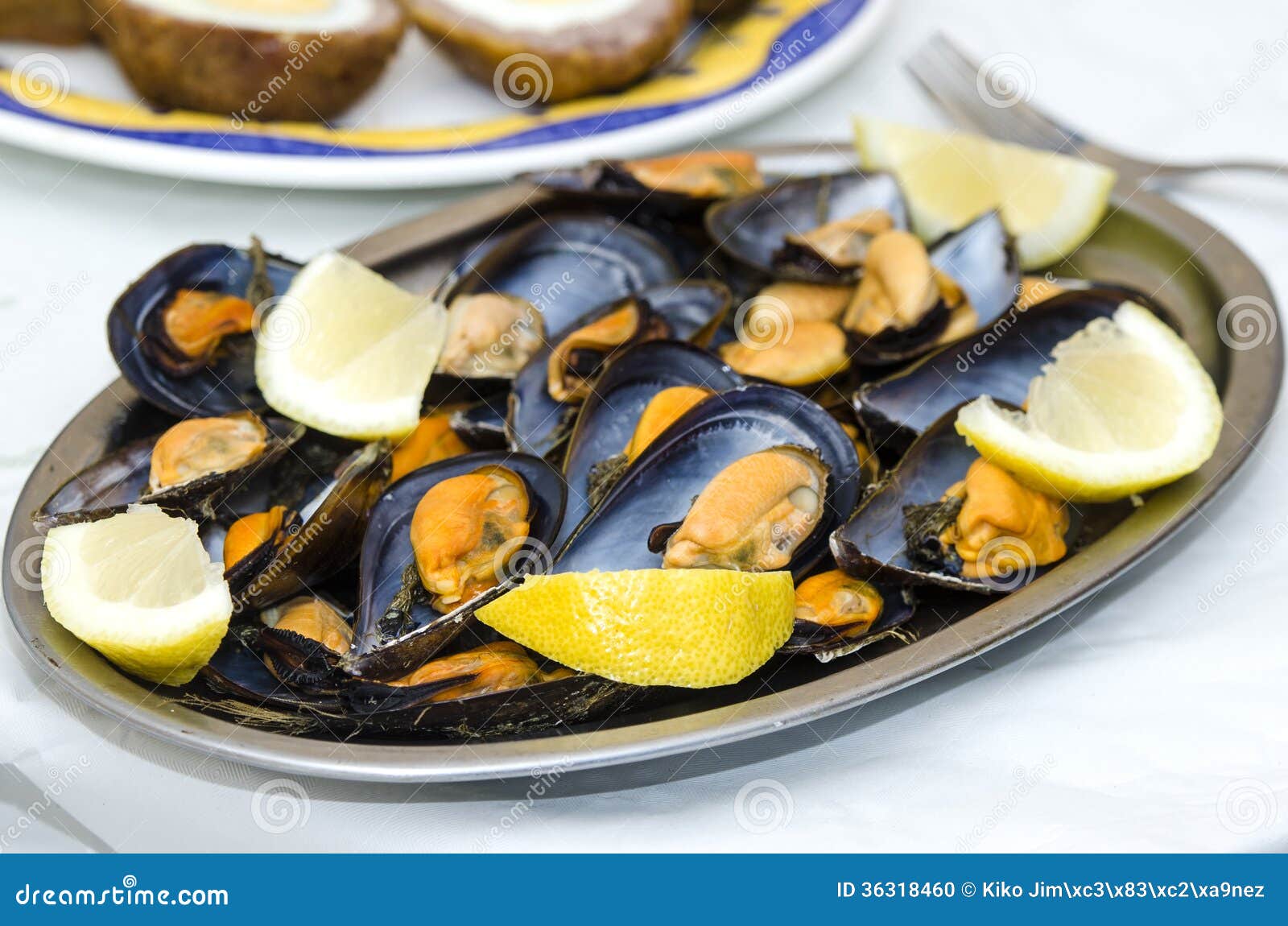 Plate of mussels stock photo. Image of served, cooking - 36318460