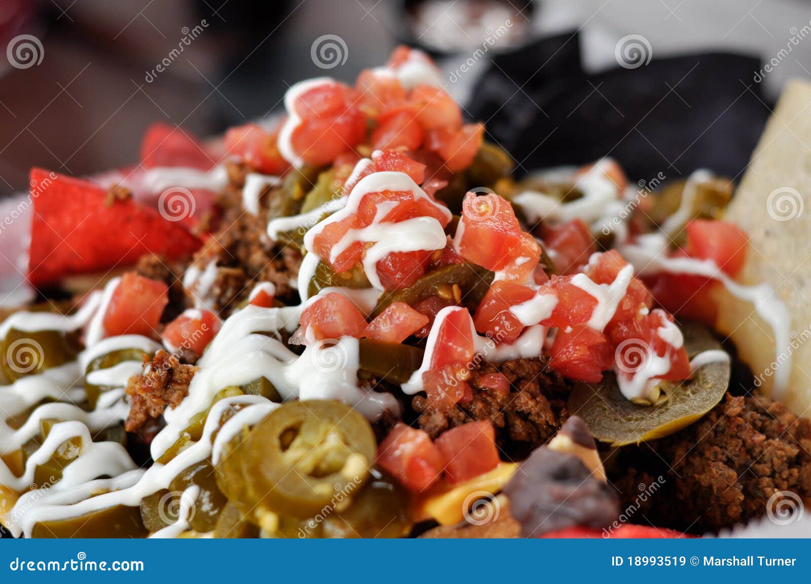 Plate of Nachos stock image. Image of nacho, chips, snack - 18993519