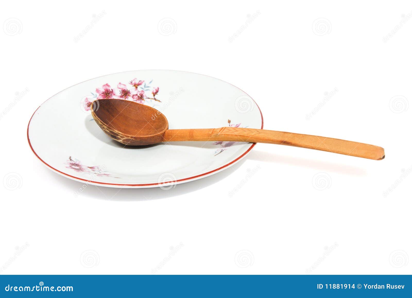 Plate and old spoon stock photo. Image of pattern, cooking - 11881914