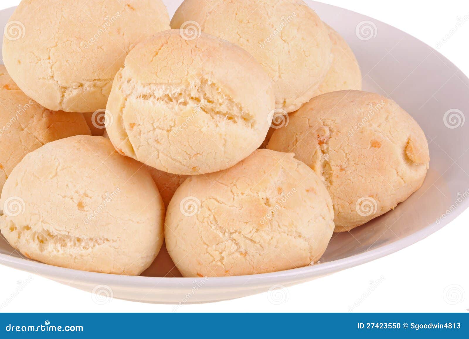 Plate of Pan De Yuca, the Ecuadoruan Cheese Bread Stock Photo - Image ...