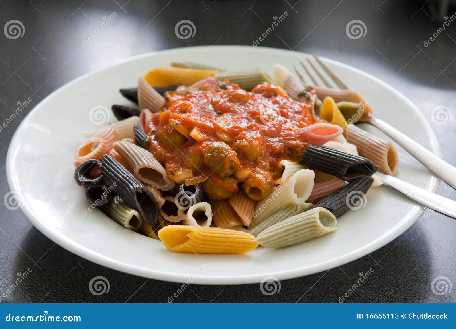 Plate of pasta stock image. Image of italian, modern - 16655113