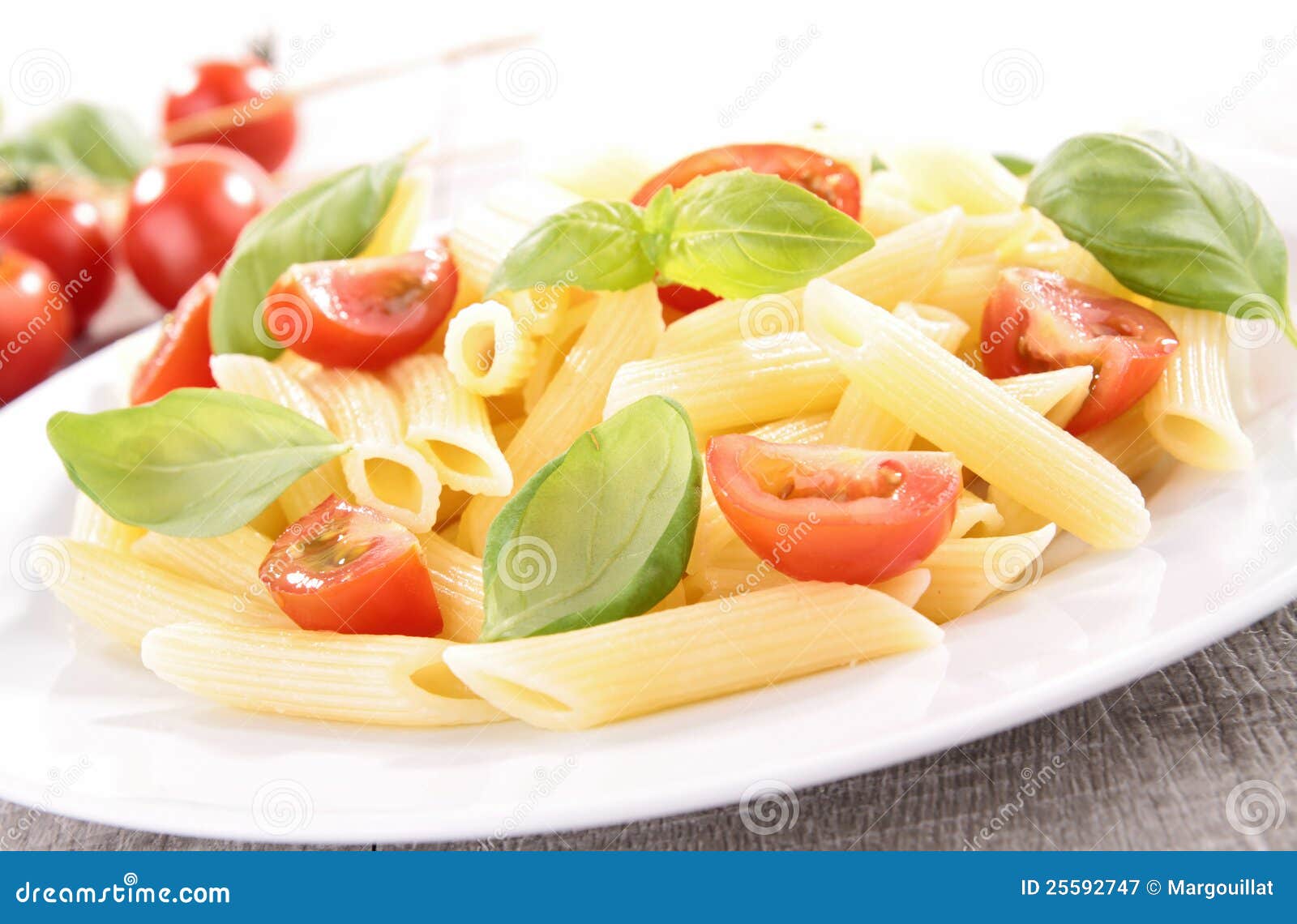 Plate of pasta stock image. Image of penne, culinary - 25592747