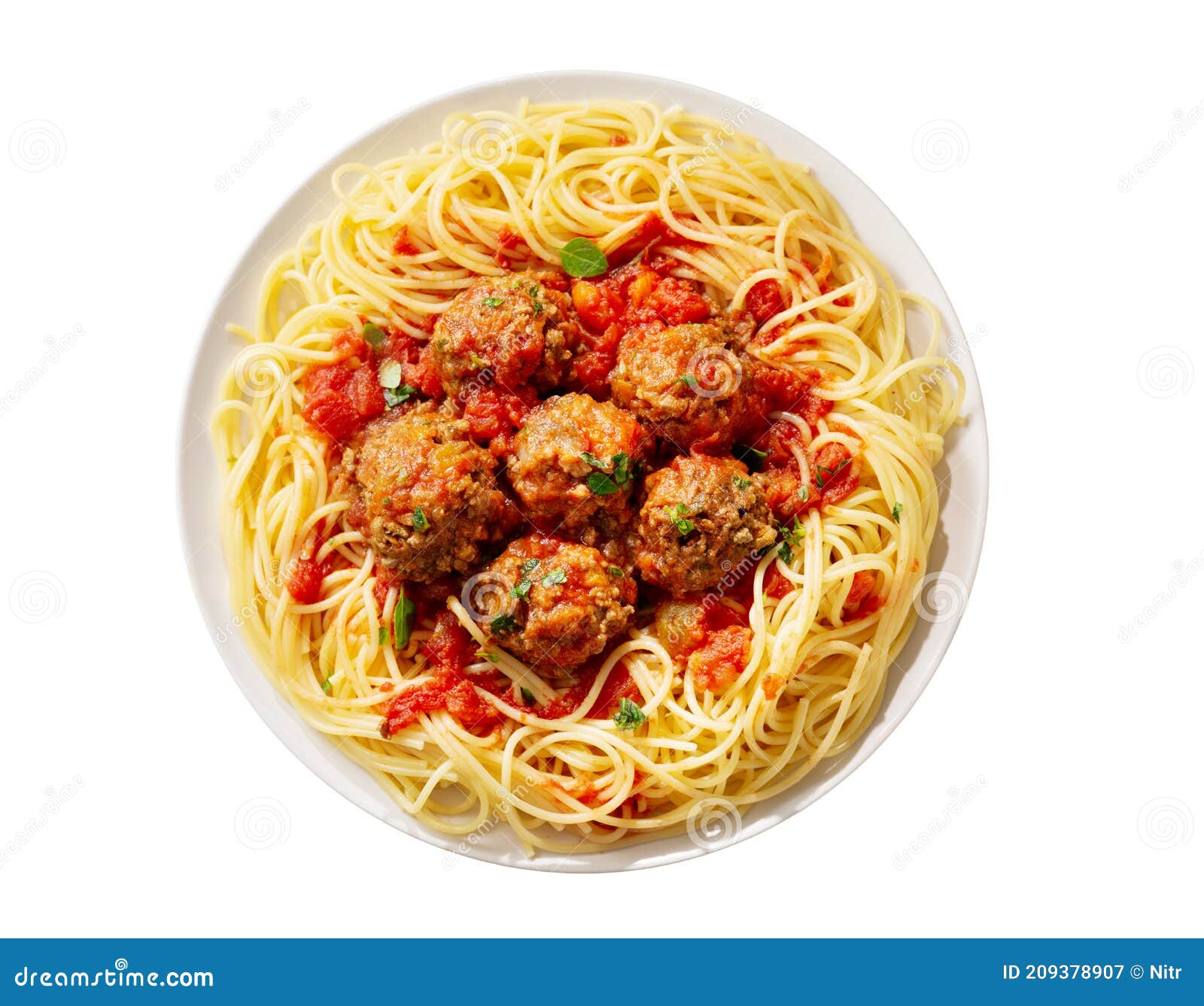 Meatballs Set, Isolated On A White Background. Meatballs With Tomato ...