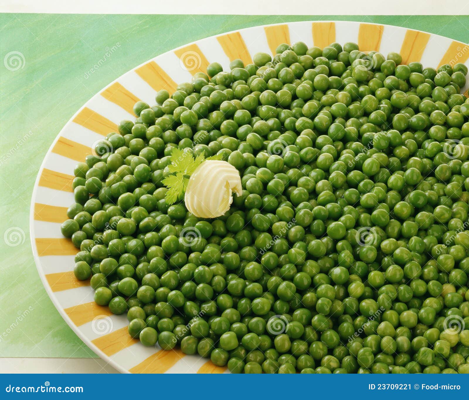 Plate of peas stock image. Image of vegetable, color - 23709221