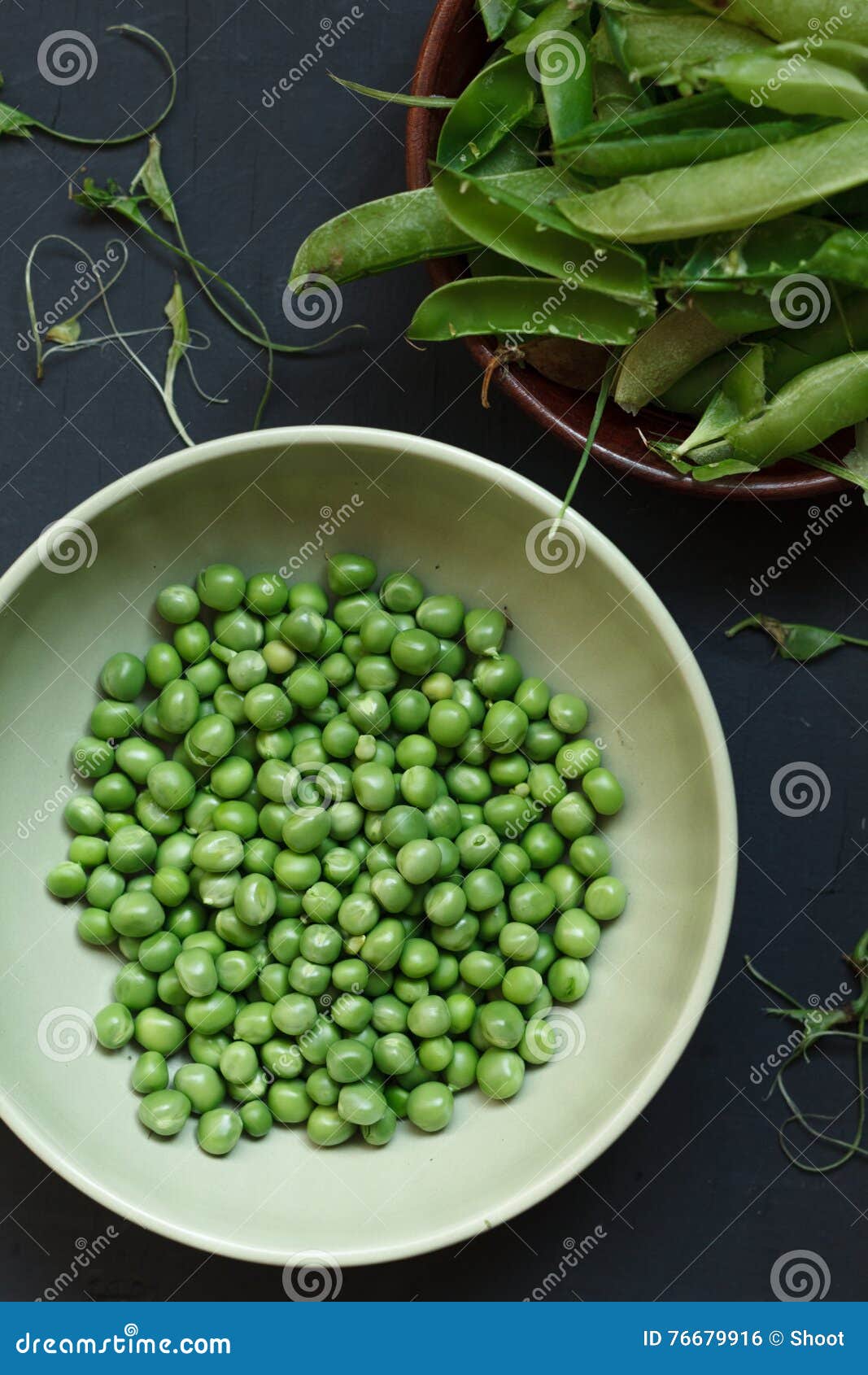 Plate of peeled peas stock photo. Image of bean, ripe - 76679916