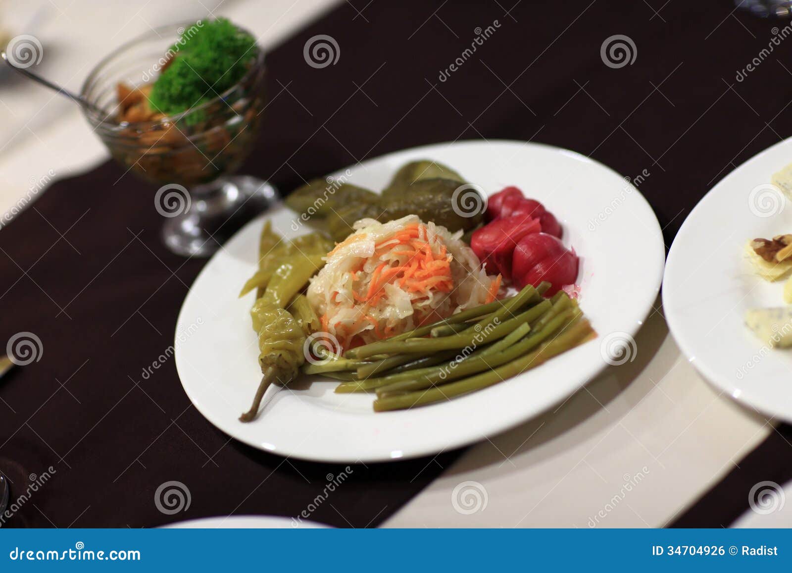 Plate of pickles stock photo. Image of food, cabbage - 34704926