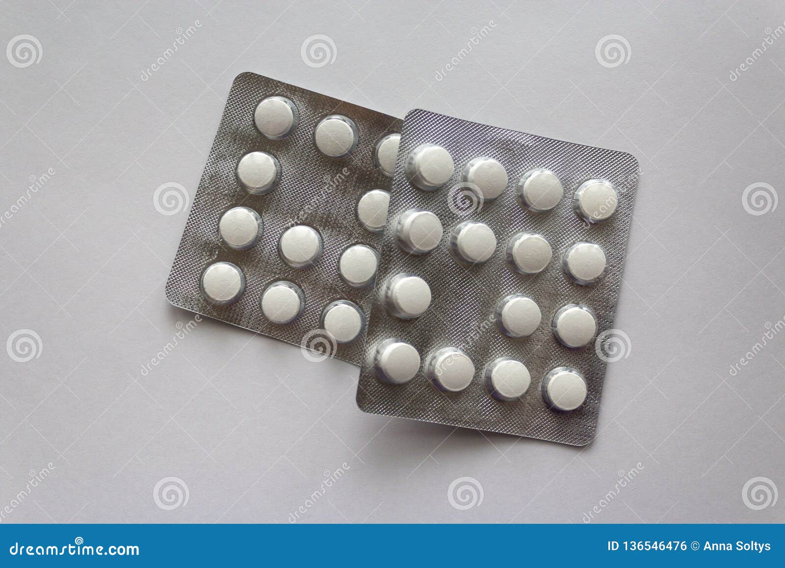 Plate of Pills on White Background Stock Photo - Image of pills ...