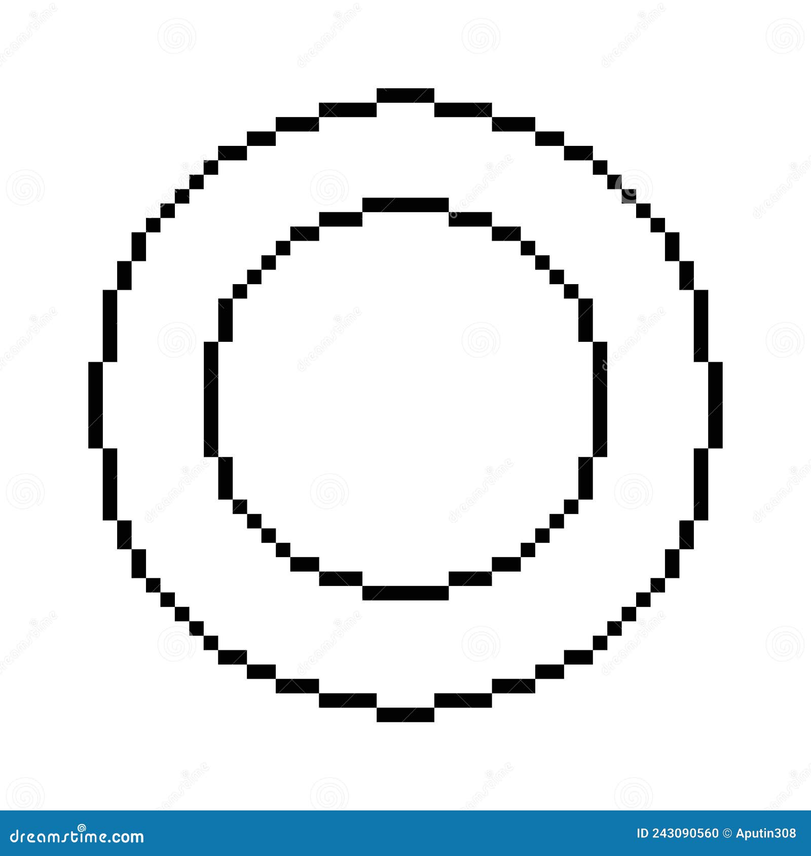 Plate Pixel Icon Isolated Vector Stock Vector - Illustration of icon ...