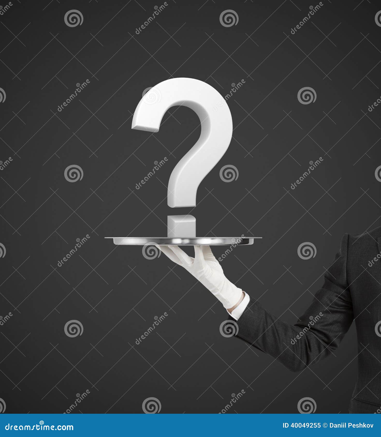 Plate With Question Mark Royalty-Free Stock Photography | CartoonDealer ...
