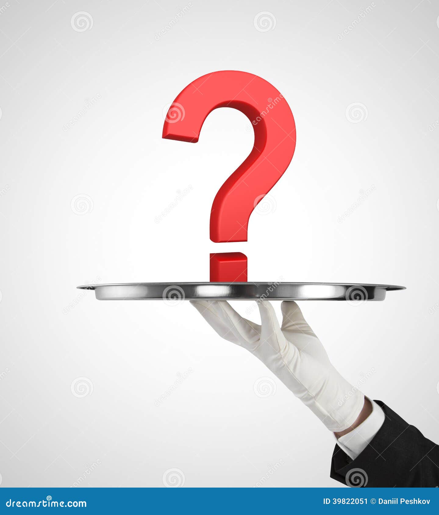 Plate With A Question Mark On Desk Stock Photo | CartoonDealer.com ...