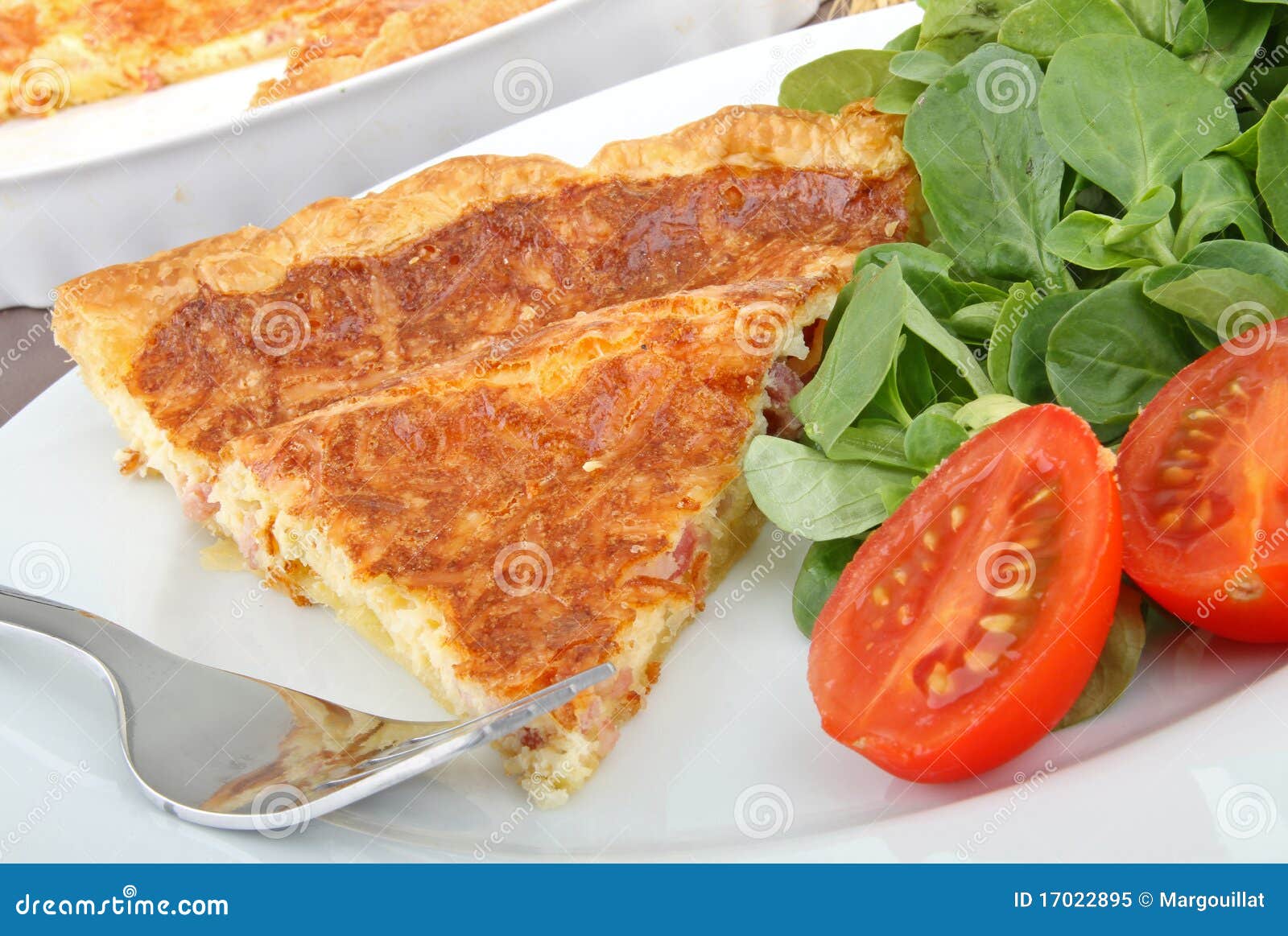 Plate of quiche stock image. Image of restaurant, cuisine - 17022895