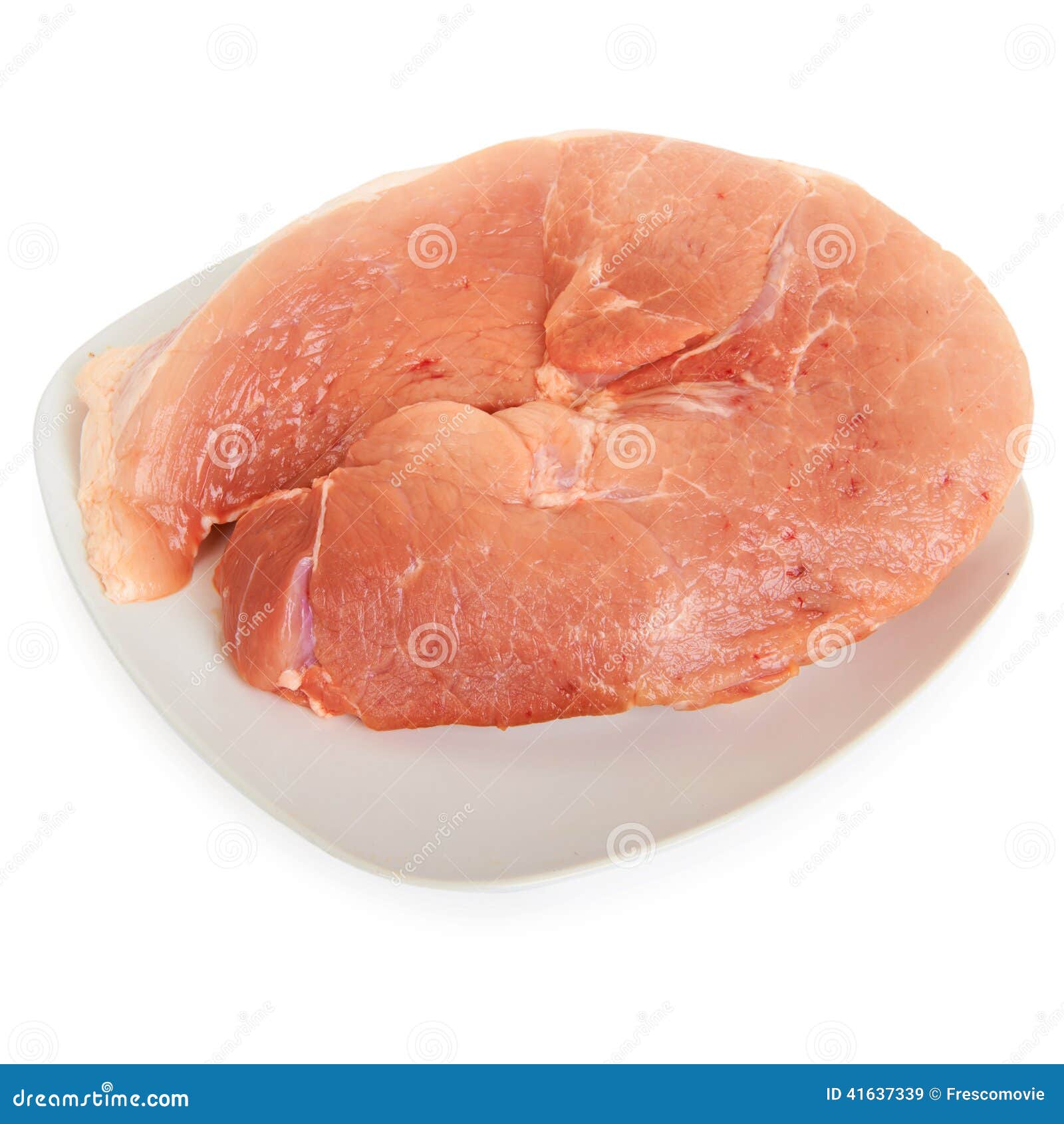 Plate with a raw meat. stock image. Image of chuck, mince - 41637339