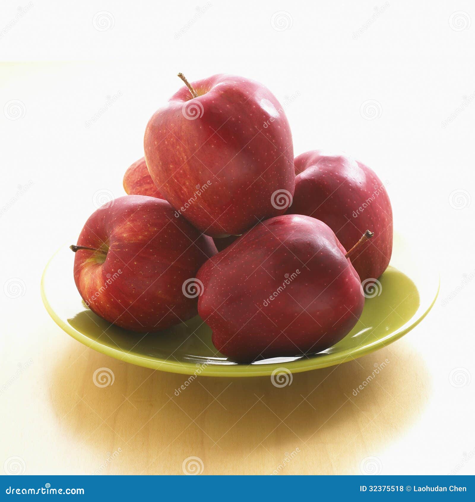 Plate of Red Apples stock photo. Image of food, fruit - 32375518
