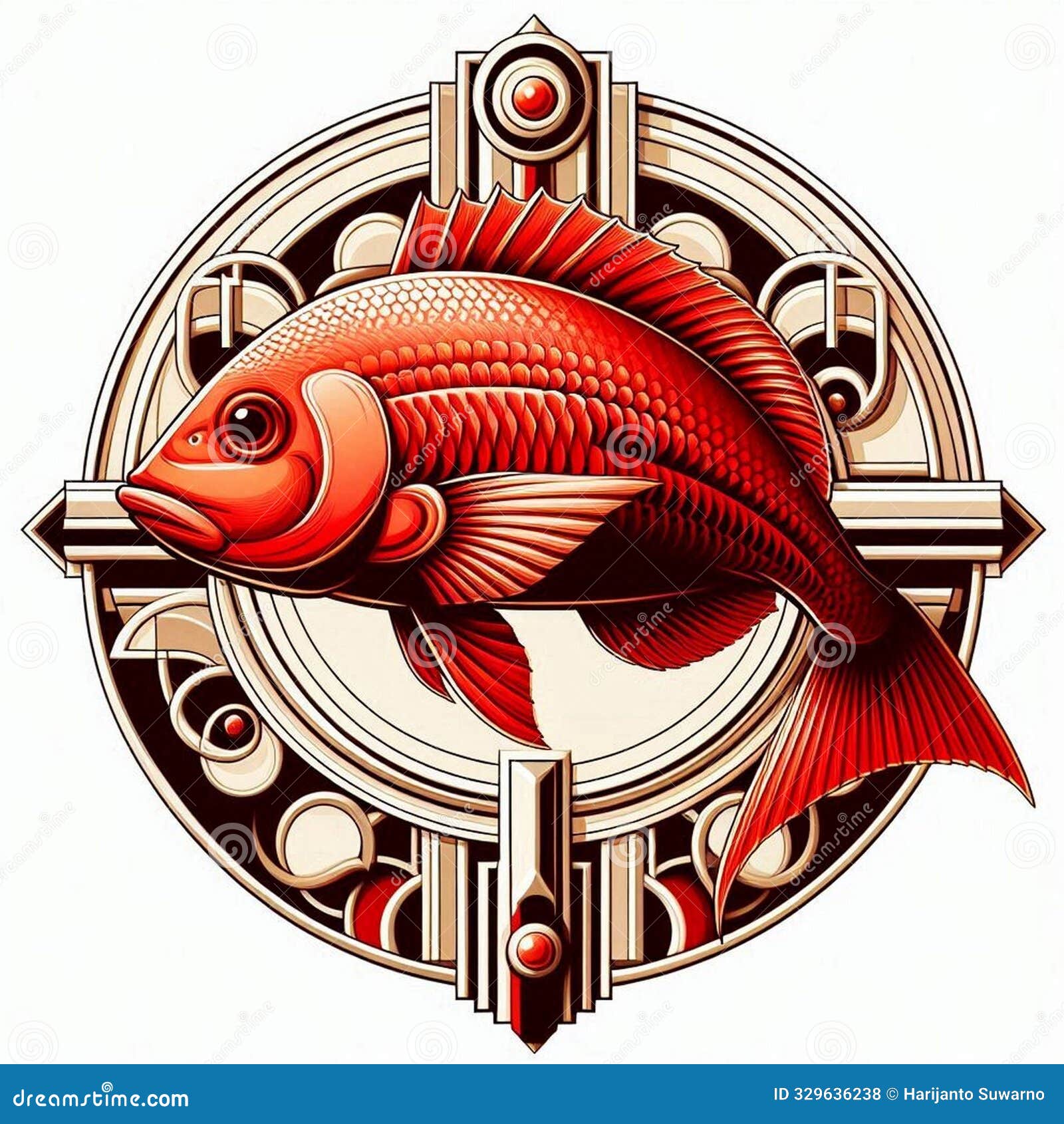 A plate of red snapper stock illustration. Illustration of restaurant ...