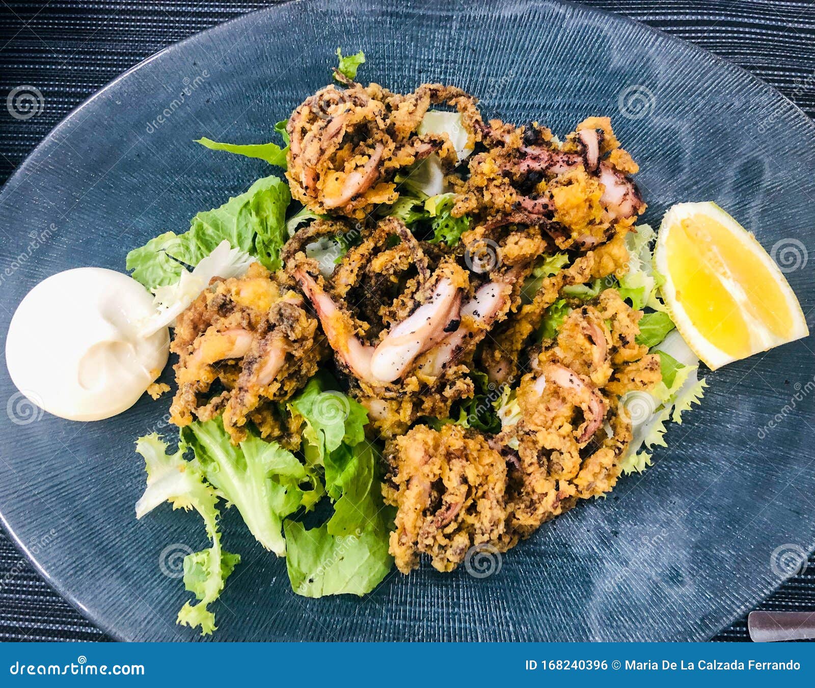 Plate restaurant octopus stock photo. Image of snack - 168240396