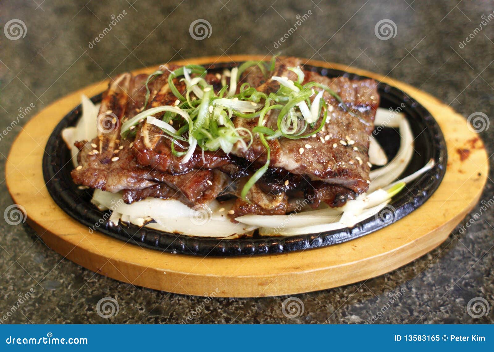 Plate of ribs stock image. Image of meal, meat, plate - 13583165