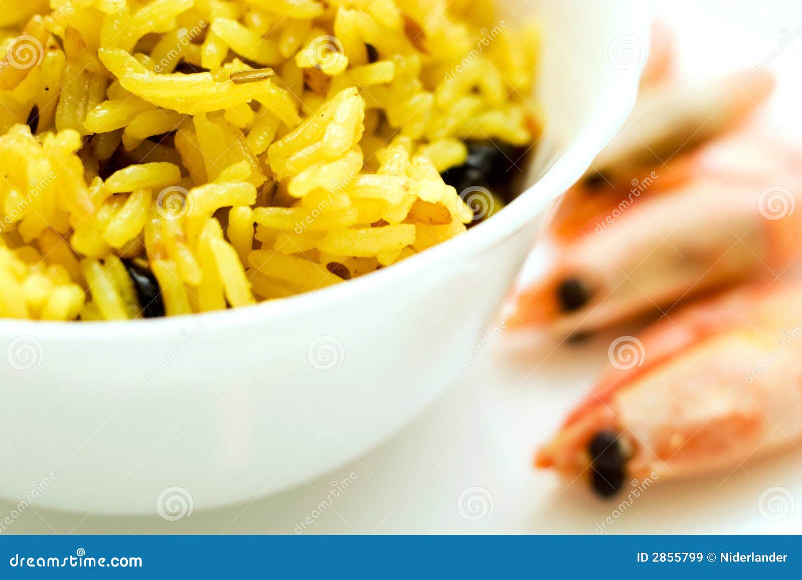 Plate with rice stock image. Image of healthy, cuisine - 2855799