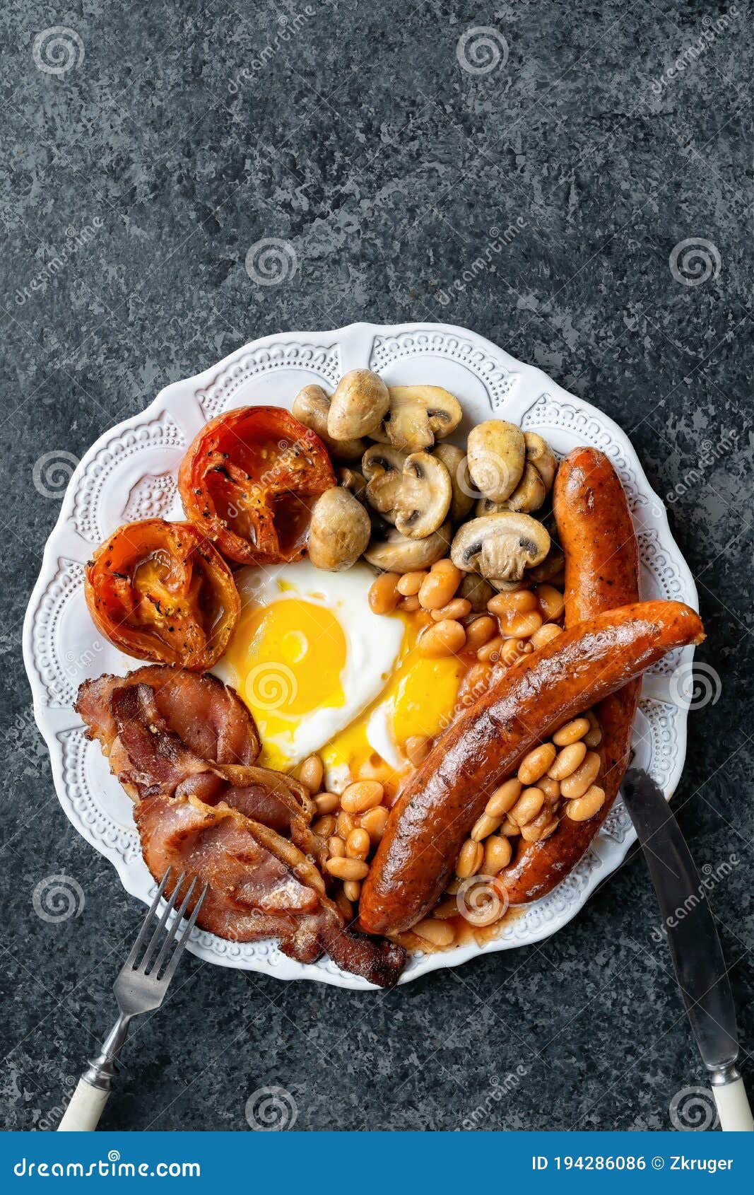 Rustic Full English Breakfast Royalty-Free Stock Photography ...