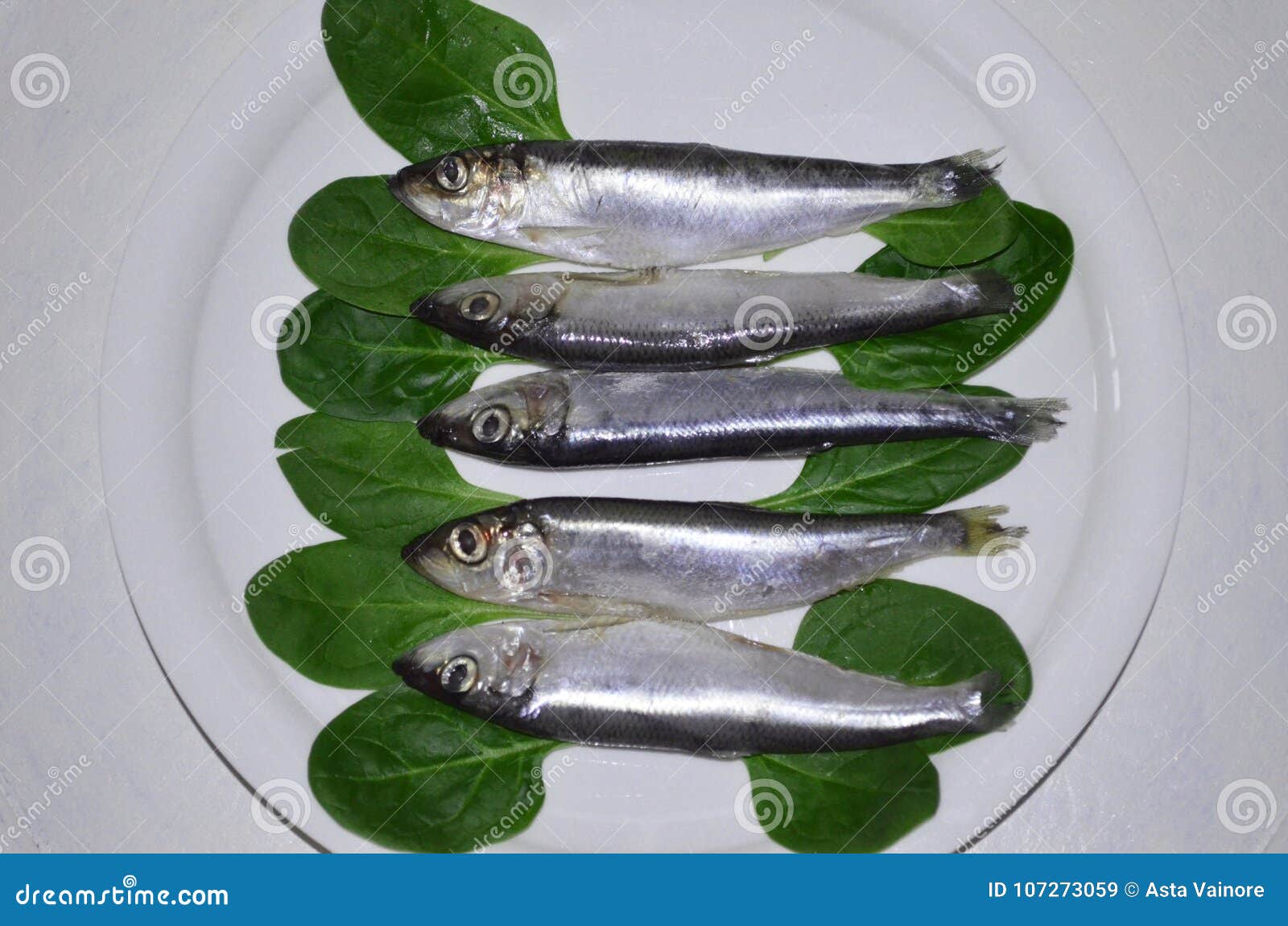 Sprats fish on a plate stock image. Image of nature - 107273059