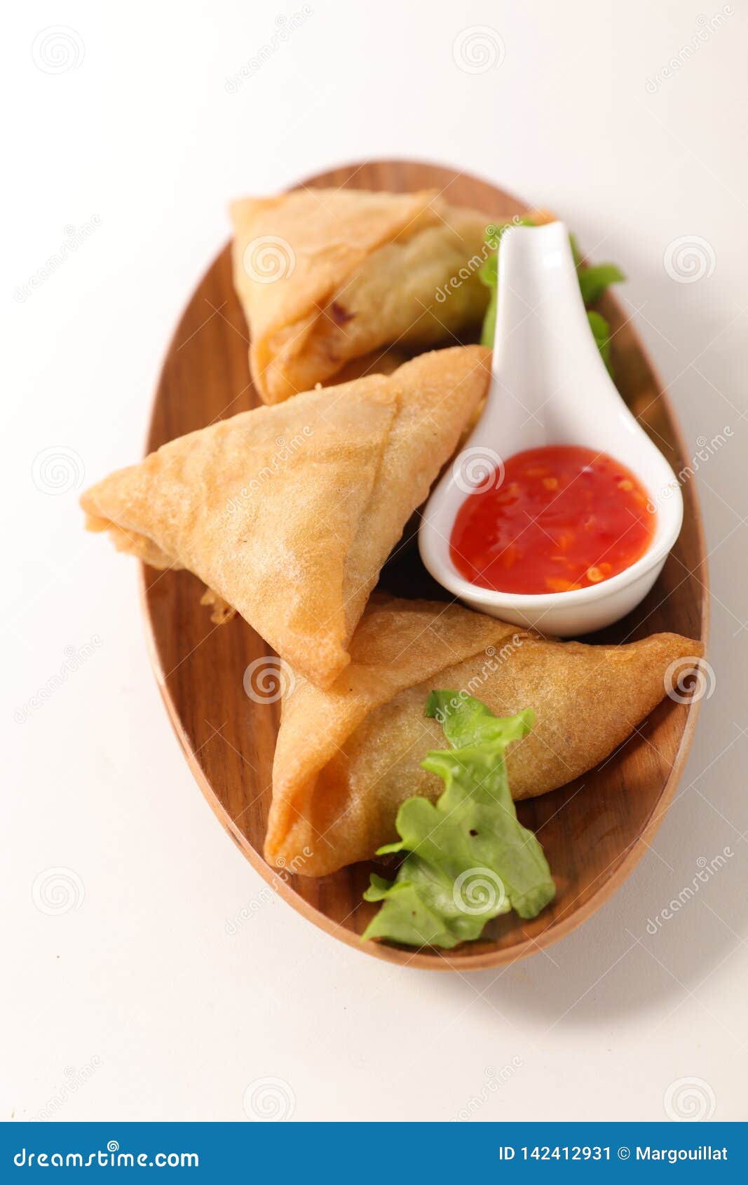Samosa and sauce stock image. Image of stuffed, indian - 142412931