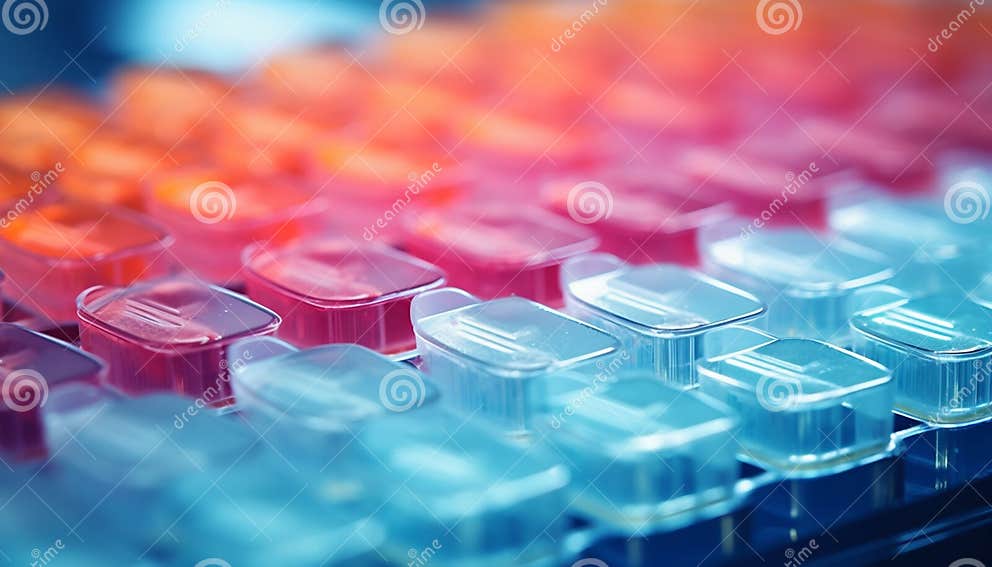Plate with Samples for Biological Tests Analysis and Biomedical ...