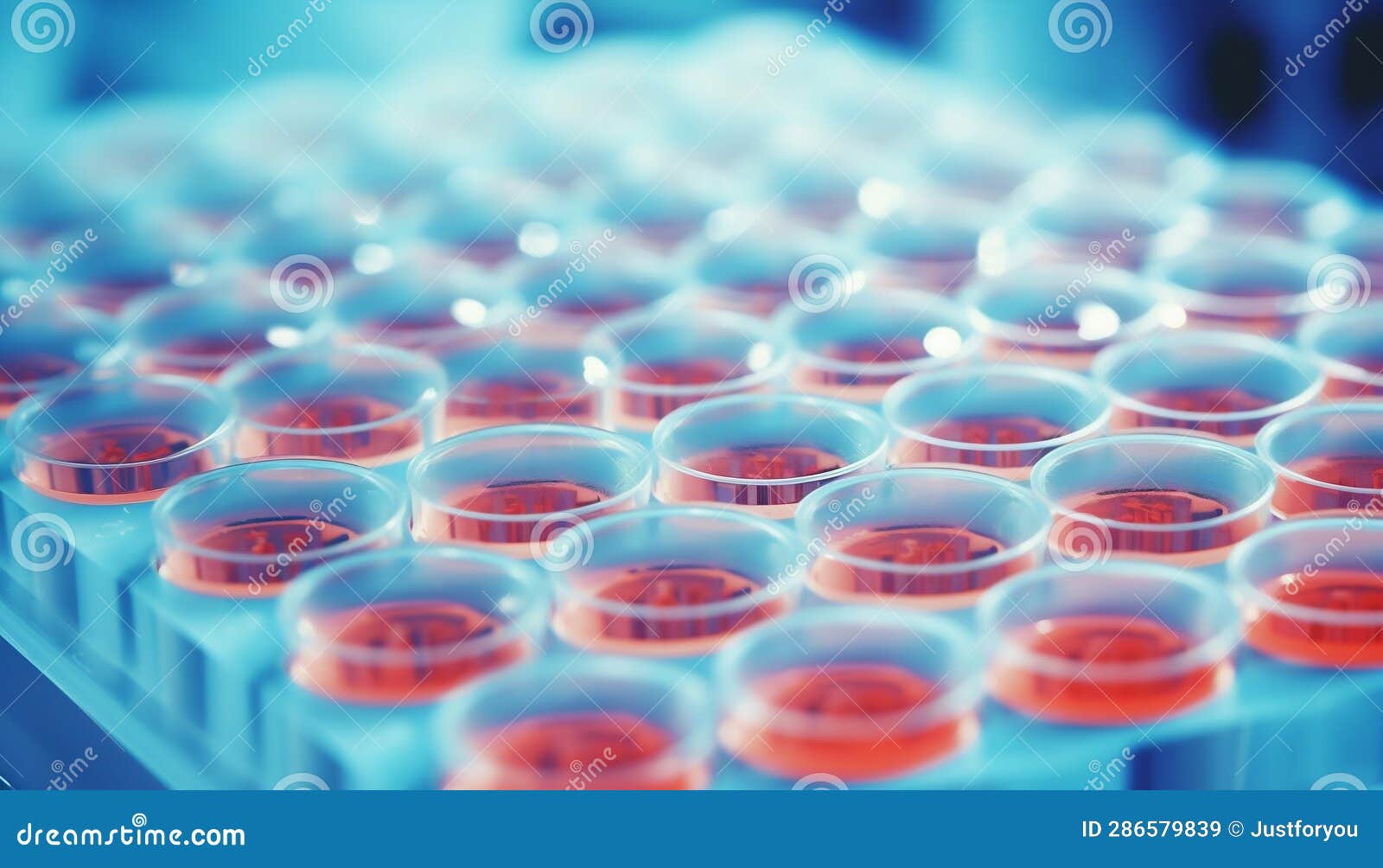 Plate with Samples for Biological Tests Analysis and Biomedical ...