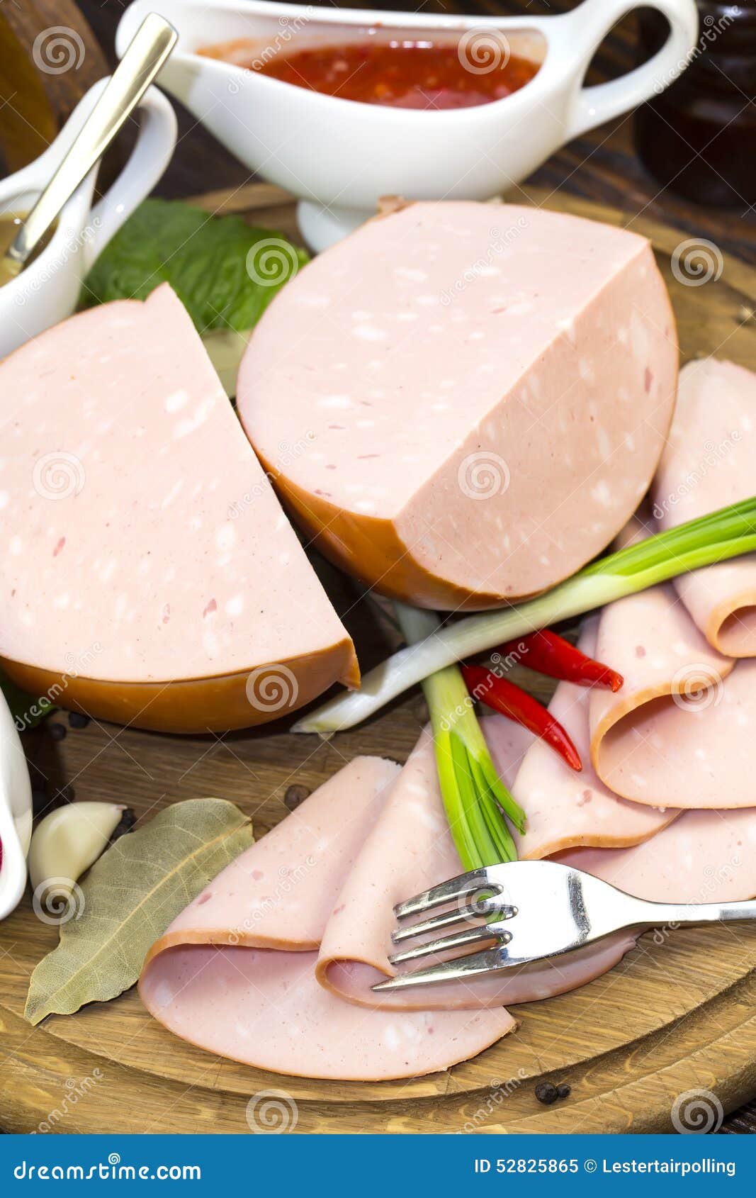 Plate with sausage stock image. Image of sausage, cuisine - 52825865