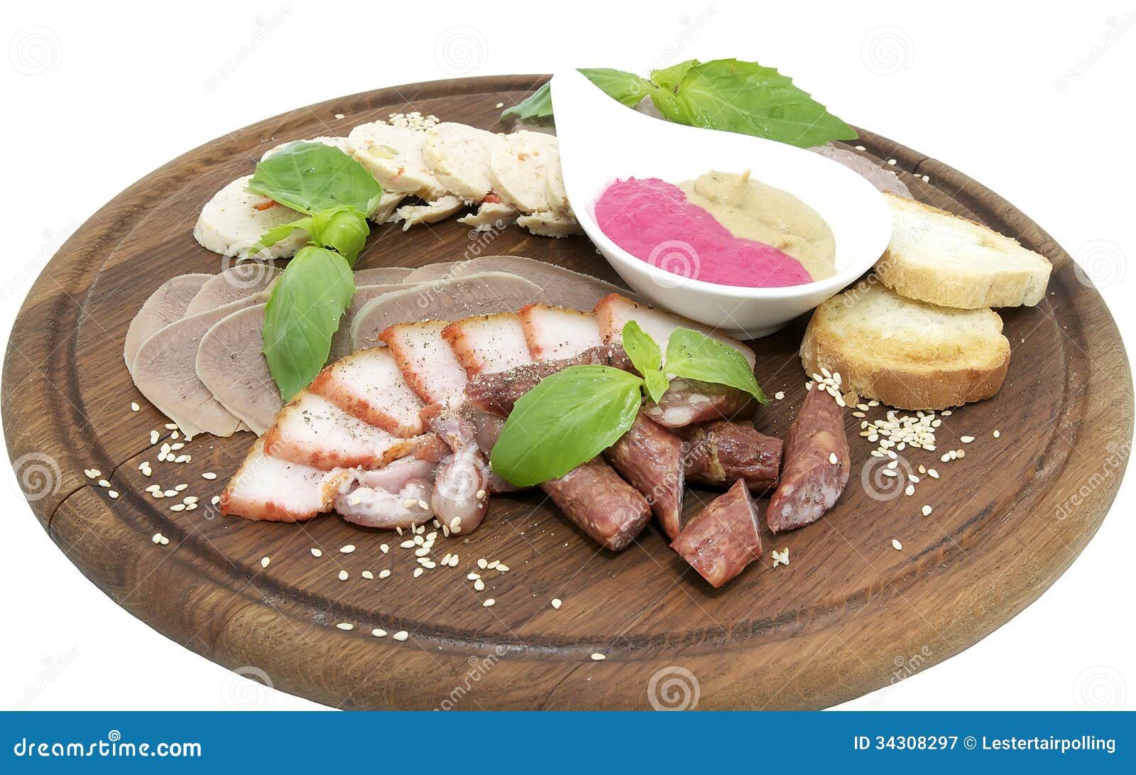 Plate of sausages stock image. Image of pepper, isolated - 34308297