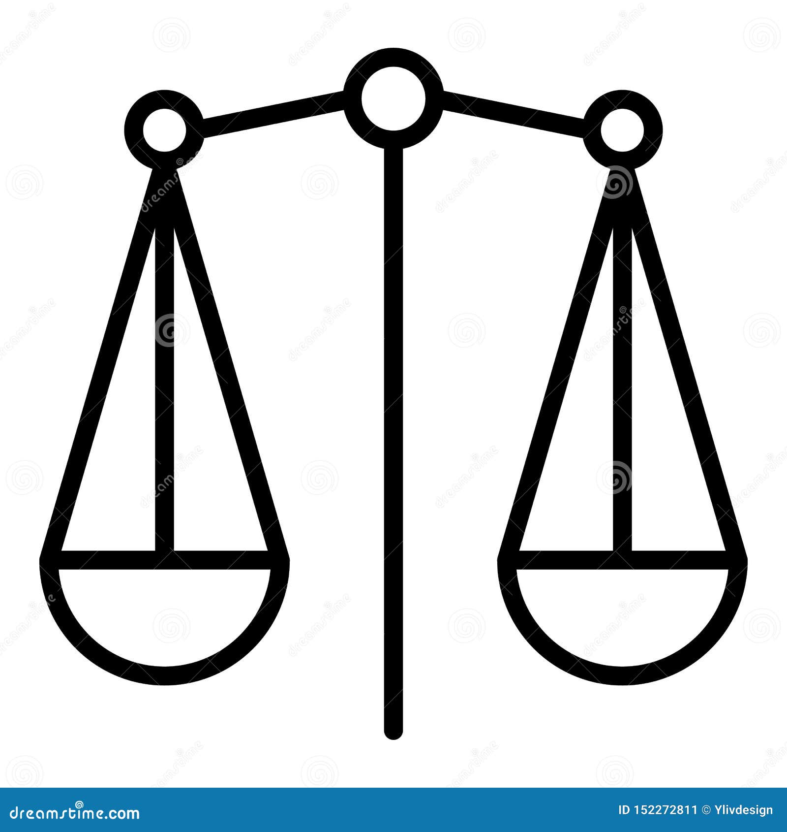 Plate Scales Icon, Outline Style Stock Vector - Illustration of lawyer ...