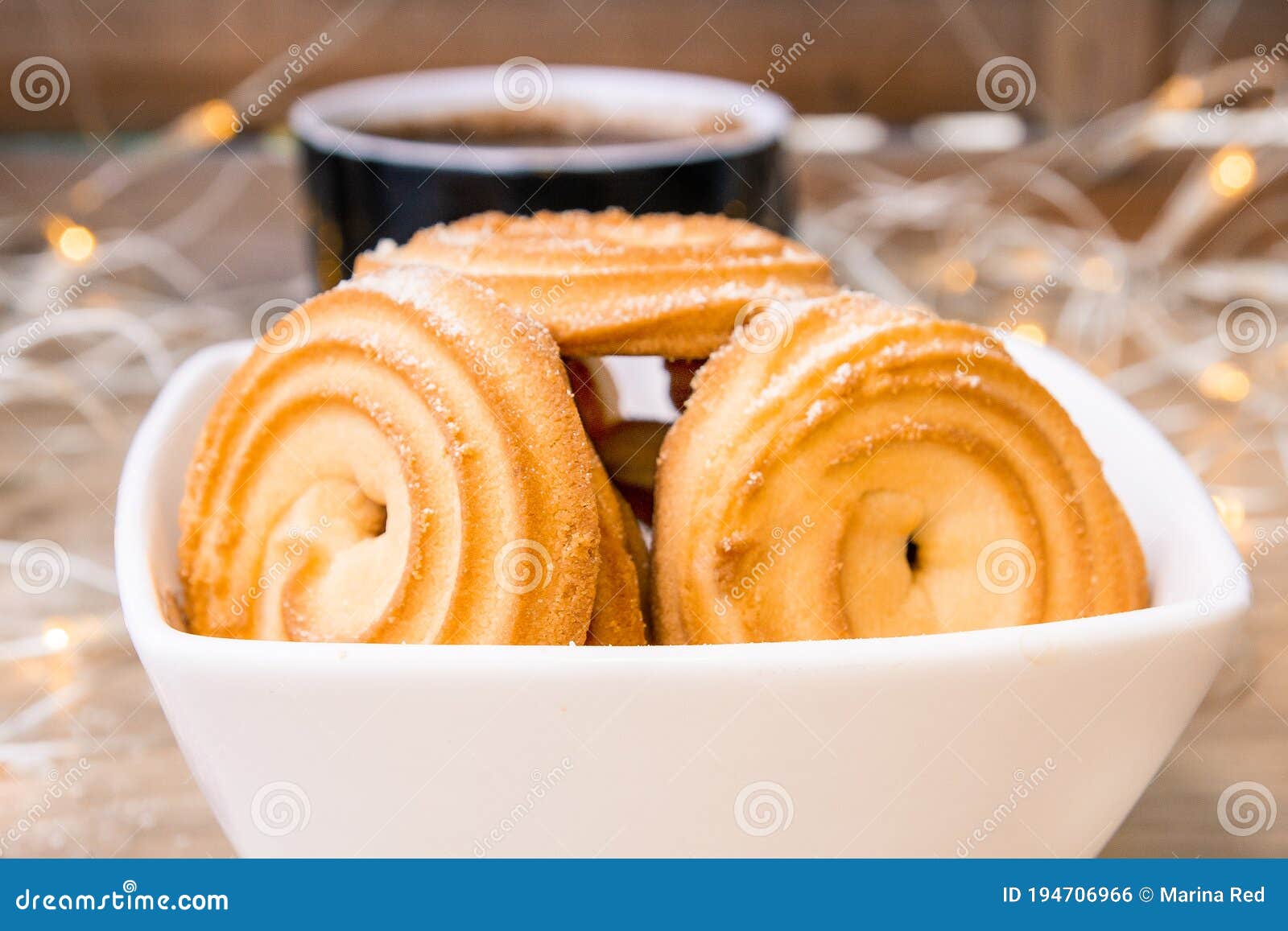Plate of Shortbread Cookies with Crumb Stock Photo - Image of bakery ...