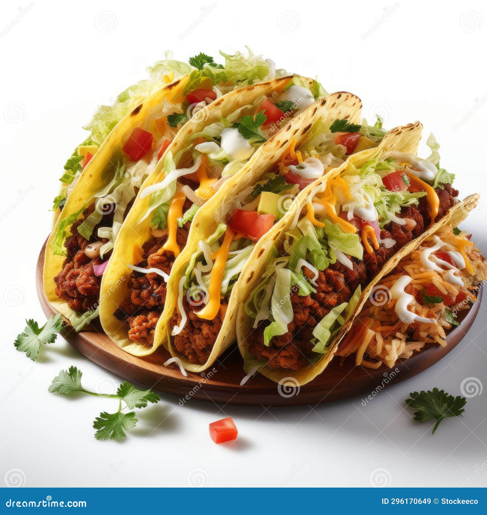 Hyper-realistic Taco Platter on Isolated Background - Ultra-detailed ...