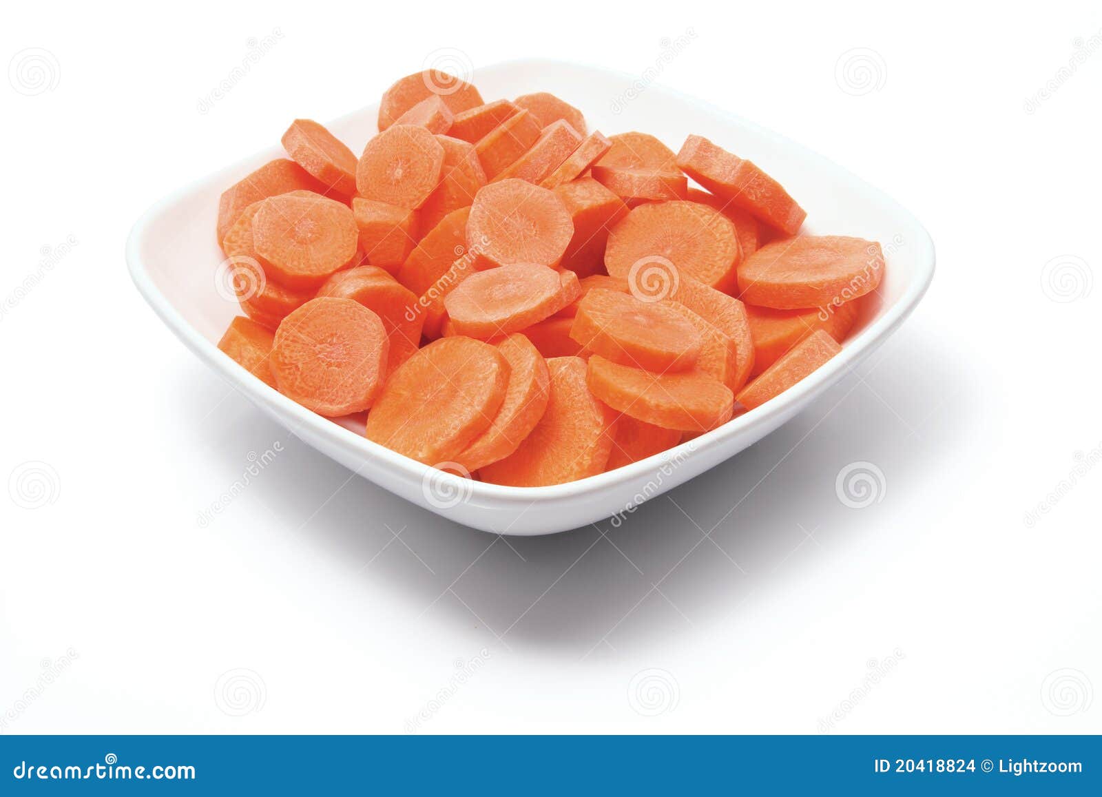 Plate of Sliced Carrot stock photo. Image of fibre, still - 20418824