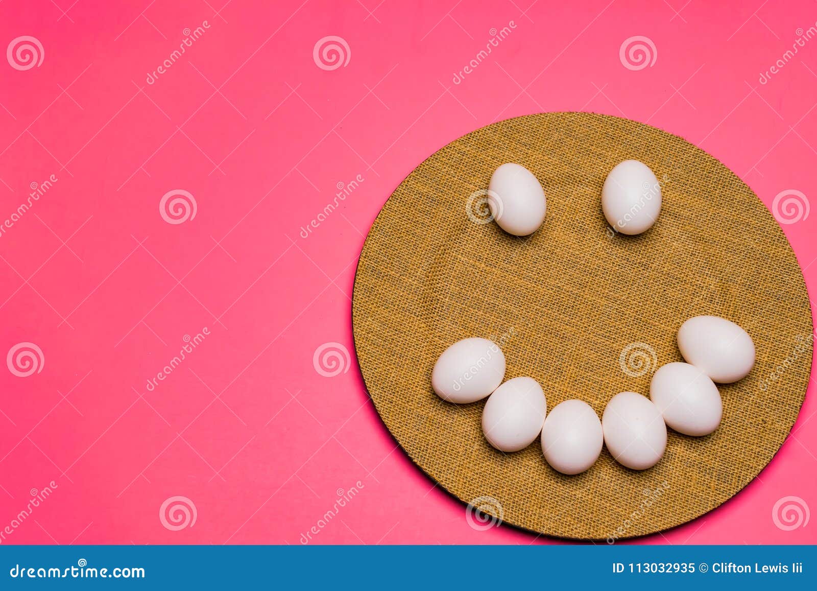 A Plate of Smiley Uncolored Easter Eggs. Stock Image - Image of pastel ...