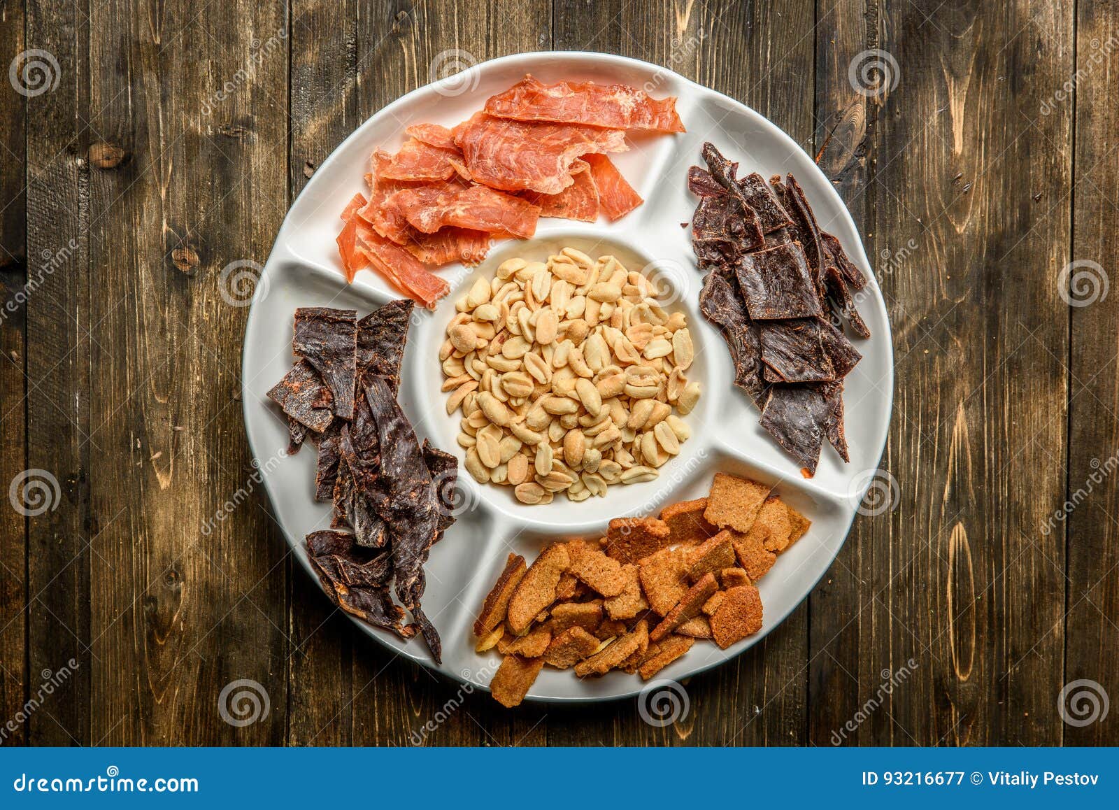 Plate with Snacks Assortment Stock Image - Image of fresh, healthy ...