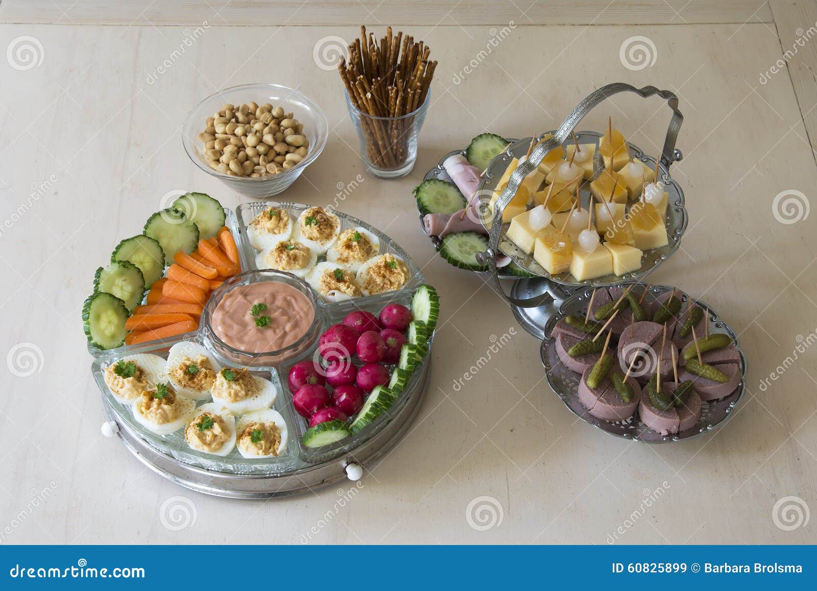 Plate with snacks stock image. Image of cheese, cumcumber - 60825899