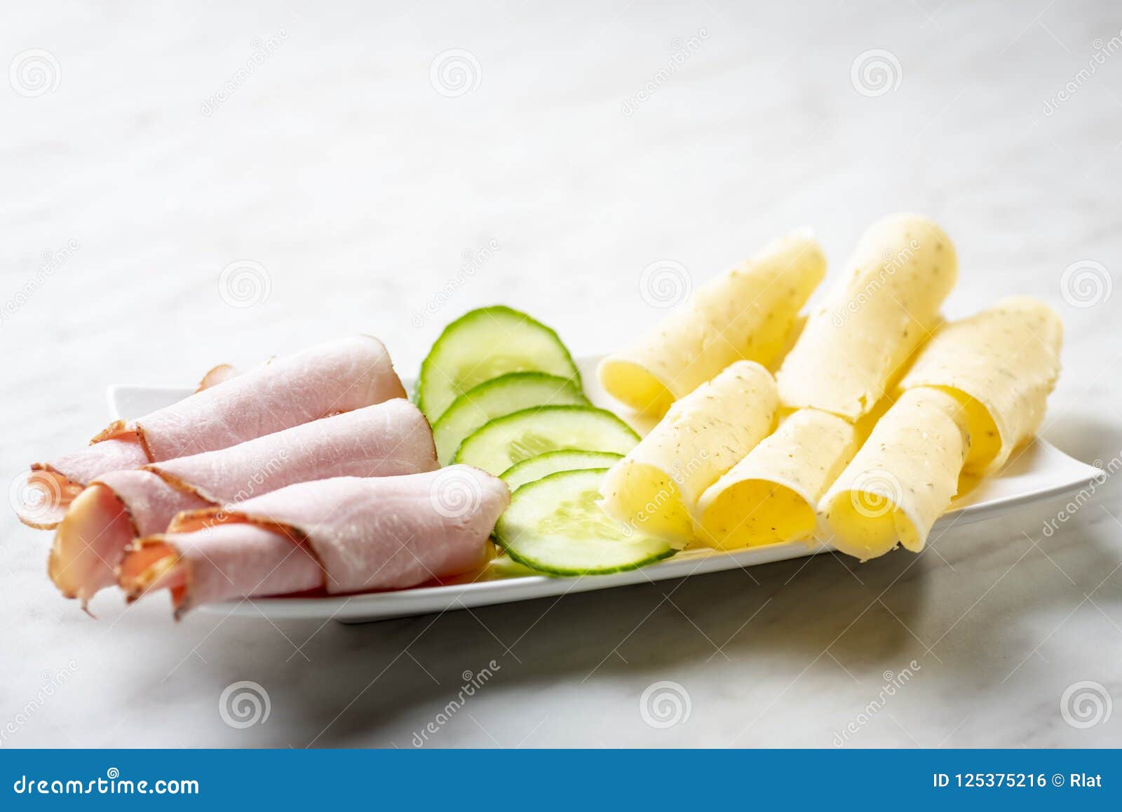 A plate of snacks stock photo. Image of lunch, bread - 125375216