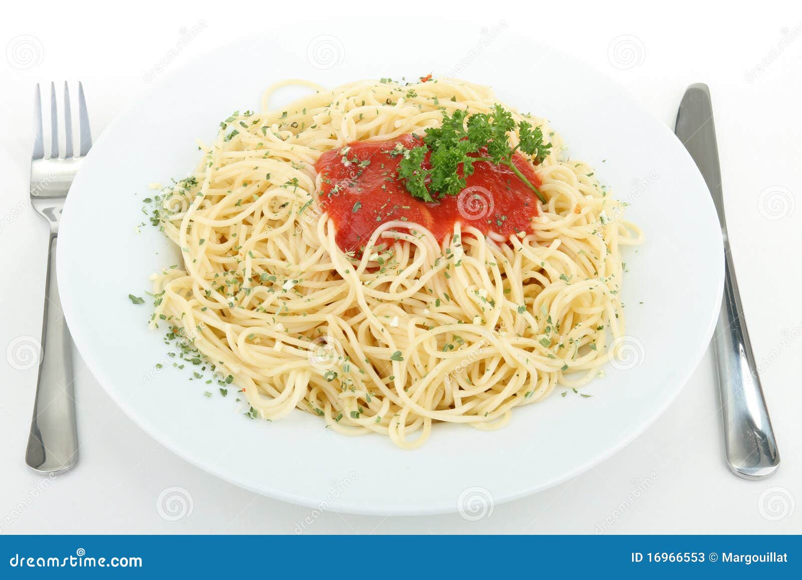 Plate of spaghetti stock image. Image of isolated, lunch - 16966553