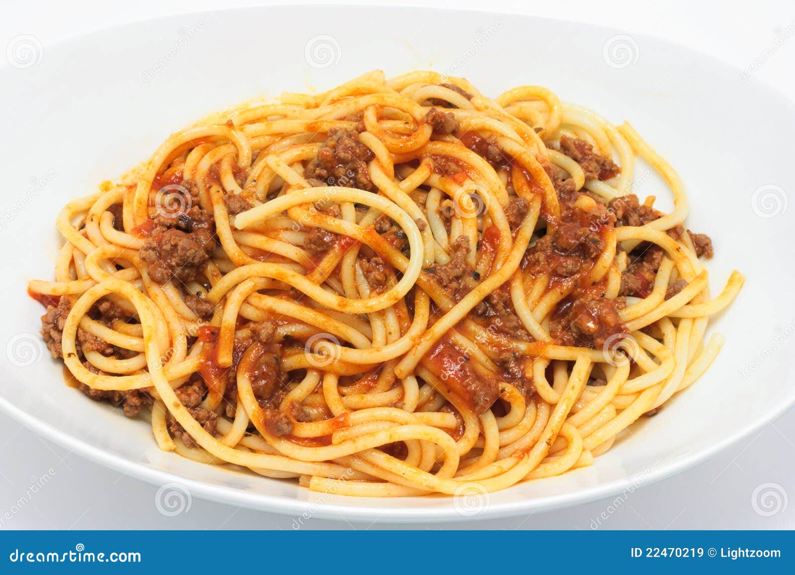 Plate of Spaghetti Bolognese Stock Image - Image of life, dinner: 22470219