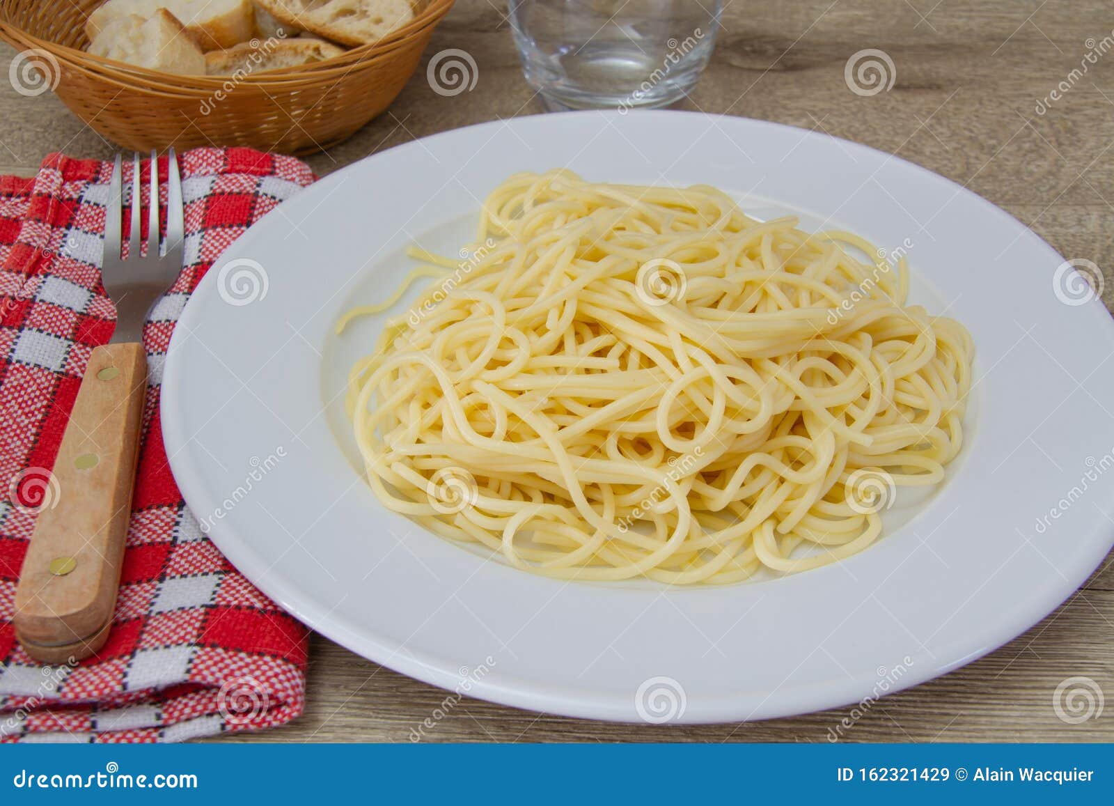 Plate of spaghetti stock image. Image of delicious, spaghetti - 162321429