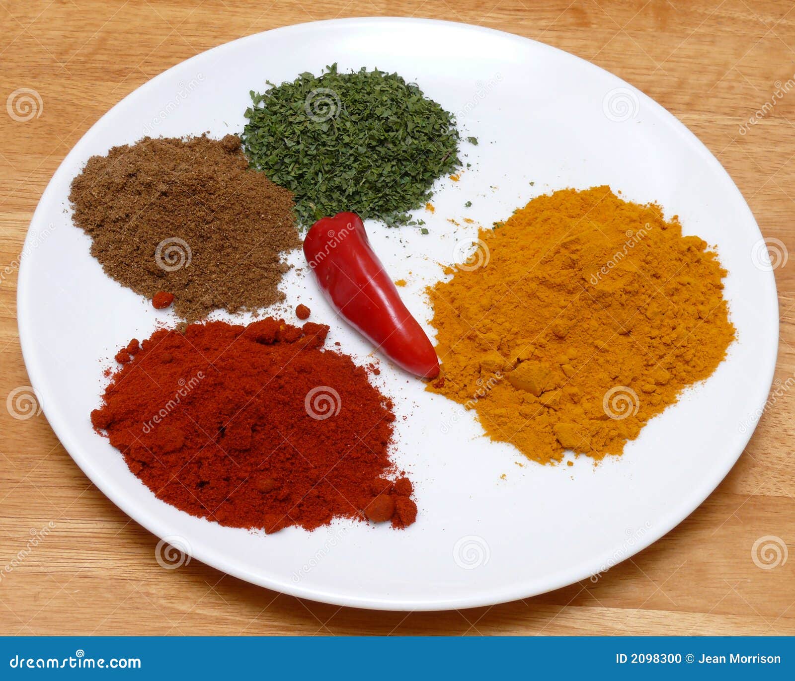 Plate of spices stock photo. Image of plate, masala, cooking - 2098300