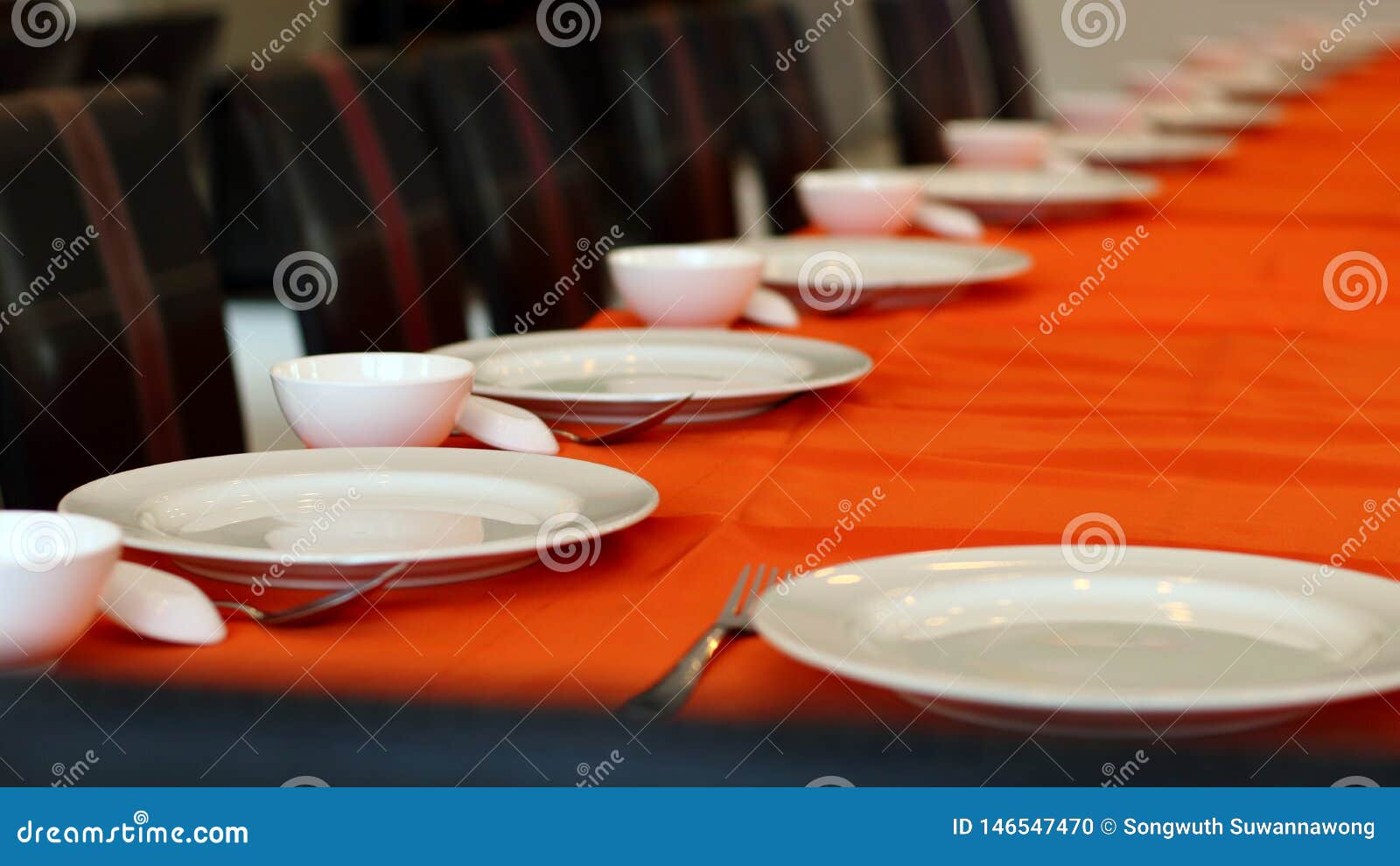 A Plate, Spoon, Table on the Dining Table Stock Photo - Image of curve ...