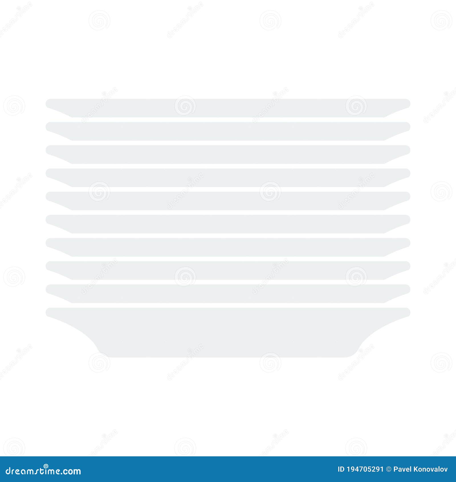 Plate Stack Icon stock vector. Illustration of dishware - 194705291