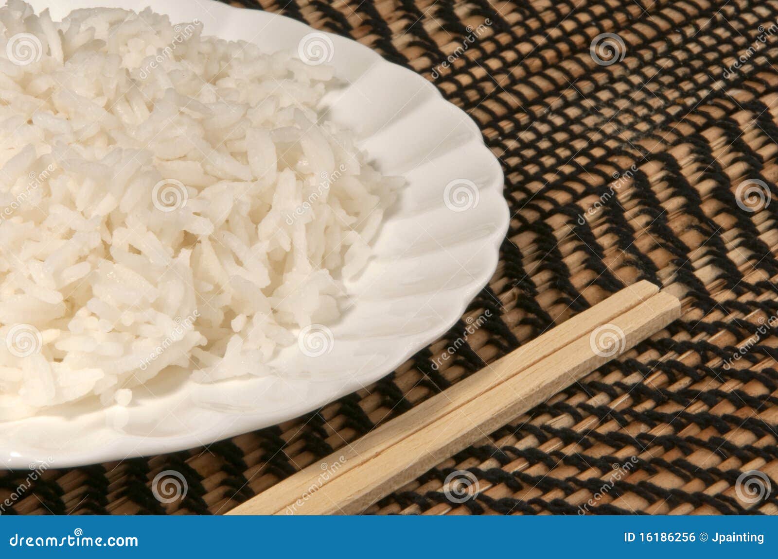 Plate of steamed rice stock photo. Image of detail, china - 16186256