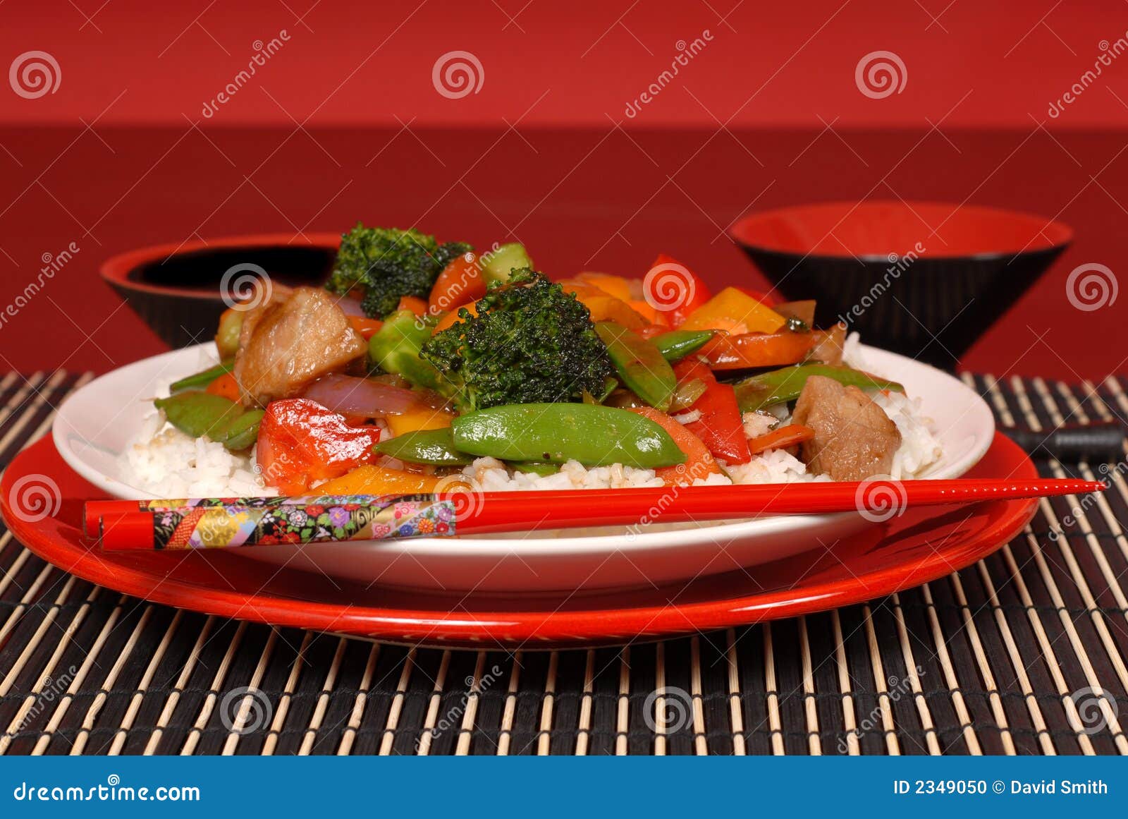 Plate of stir fry pork stock photo. Image of celery, eating - 2349050