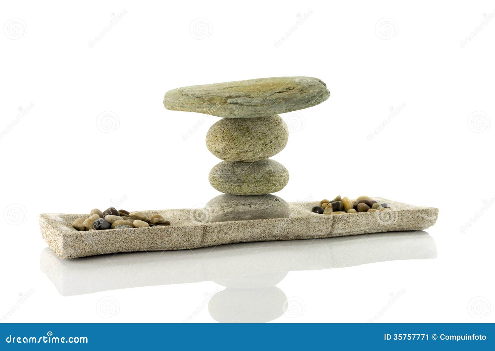 Plate with Stones in Balance Stock Image - Image of symbols, stones ...