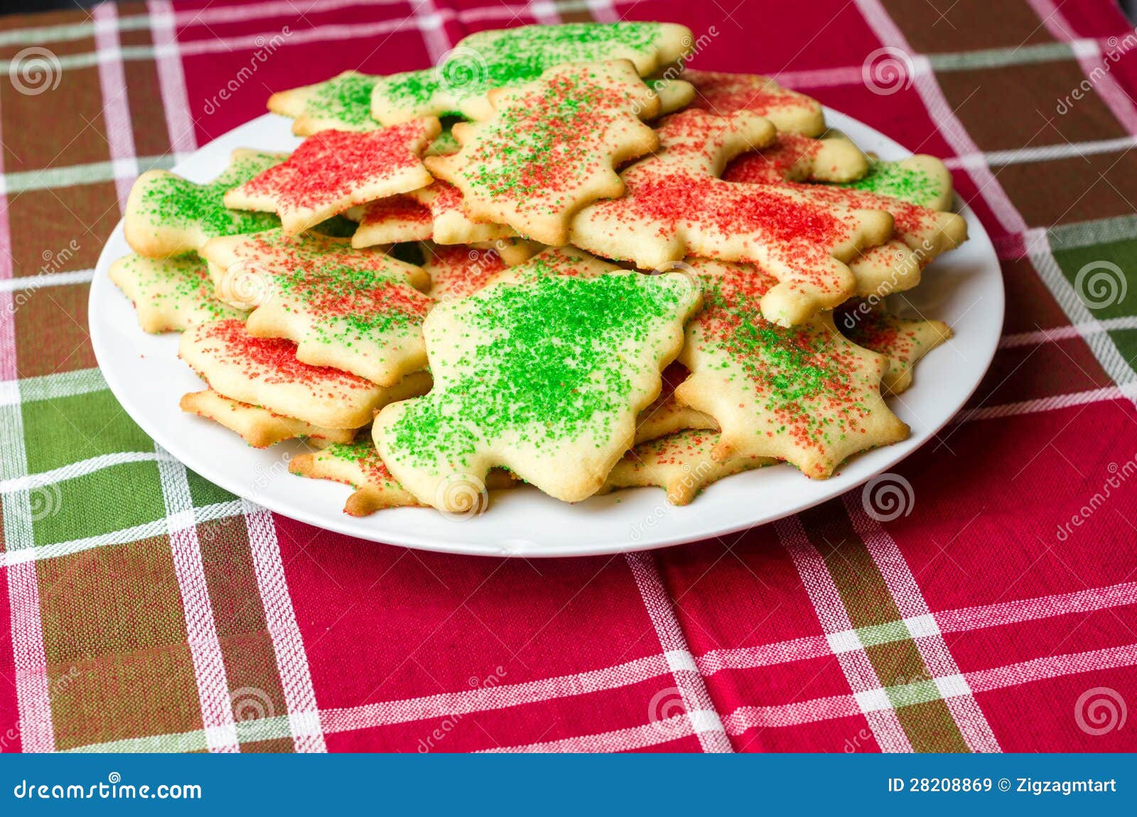 Plate of Sugar Cookies on the Table Stock Image - Image of sugar, white ...