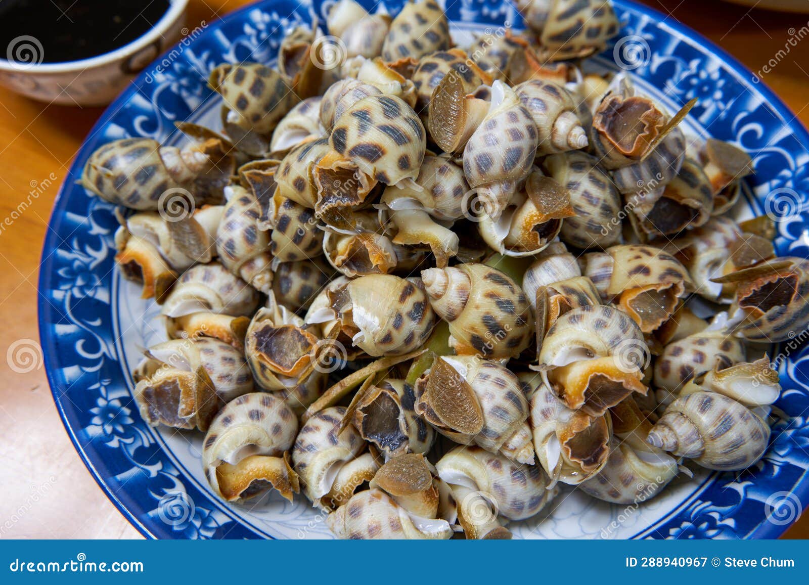 A Plate of Sweet and Delicious Boiled Snails Stock Image - Image of ...