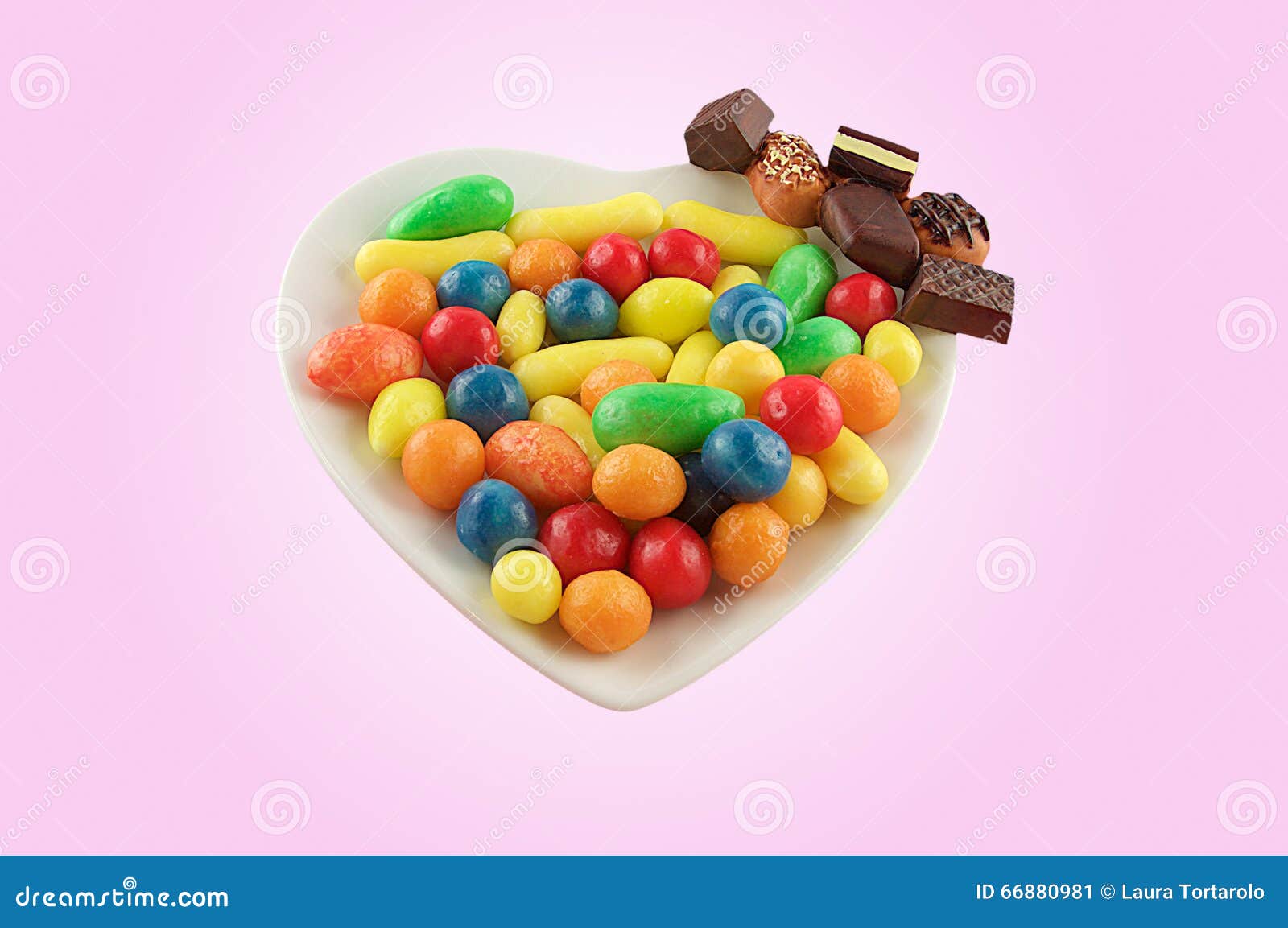 A plate of sweets stock image. Image of mixed, snack - 66880981