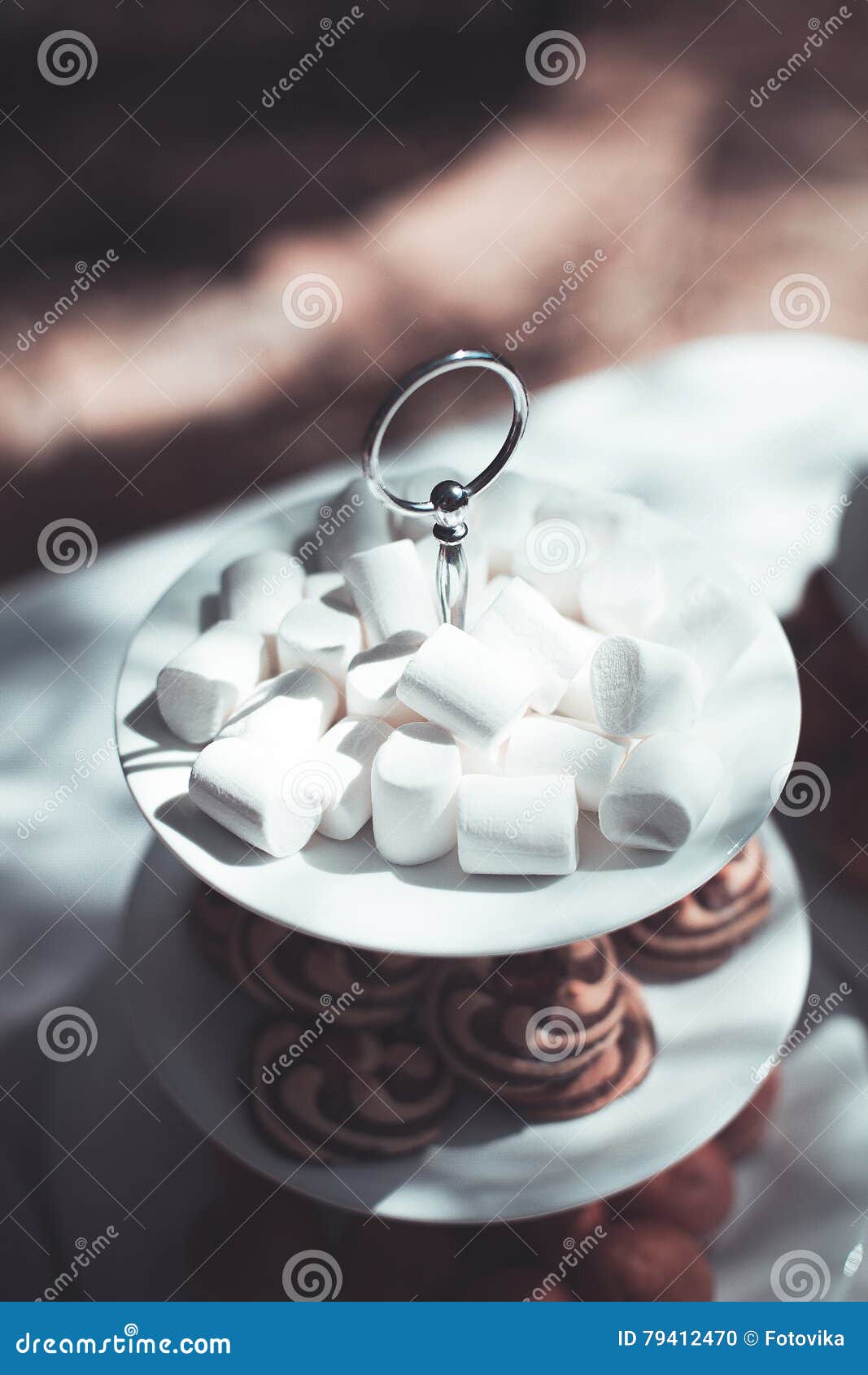 Plate with sweets stock photo. Image of eatery, confectionery - 79412470