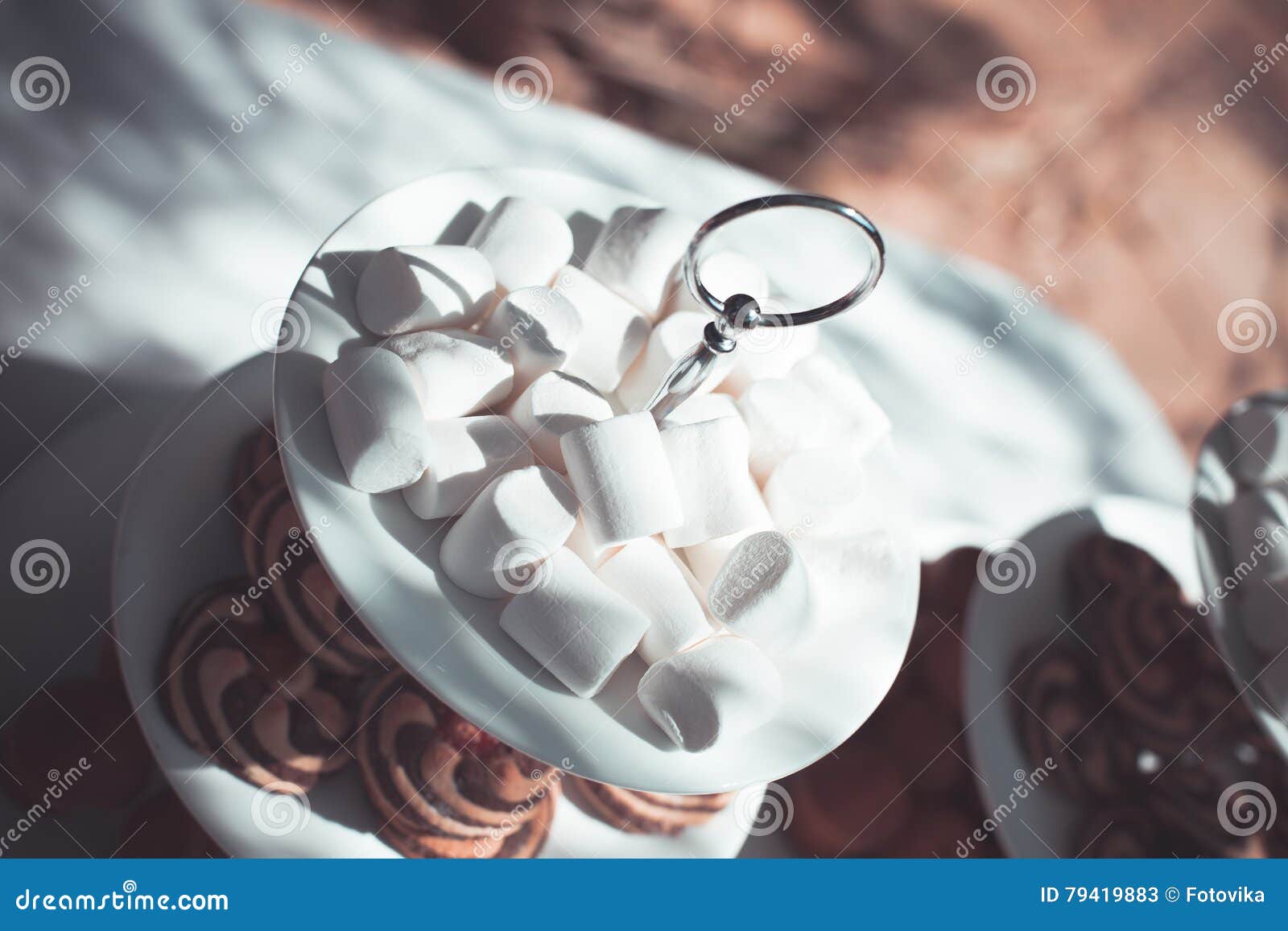 Plate with sweets stock image. Image of plates, meal - 79419883